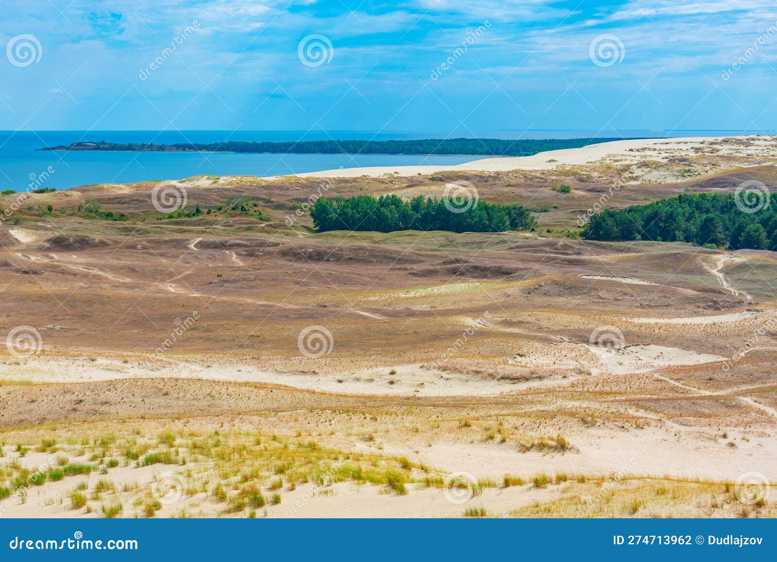 Parnidis Dune at Curonian Spit in Lithuania Stock Photo - Image of sand ...