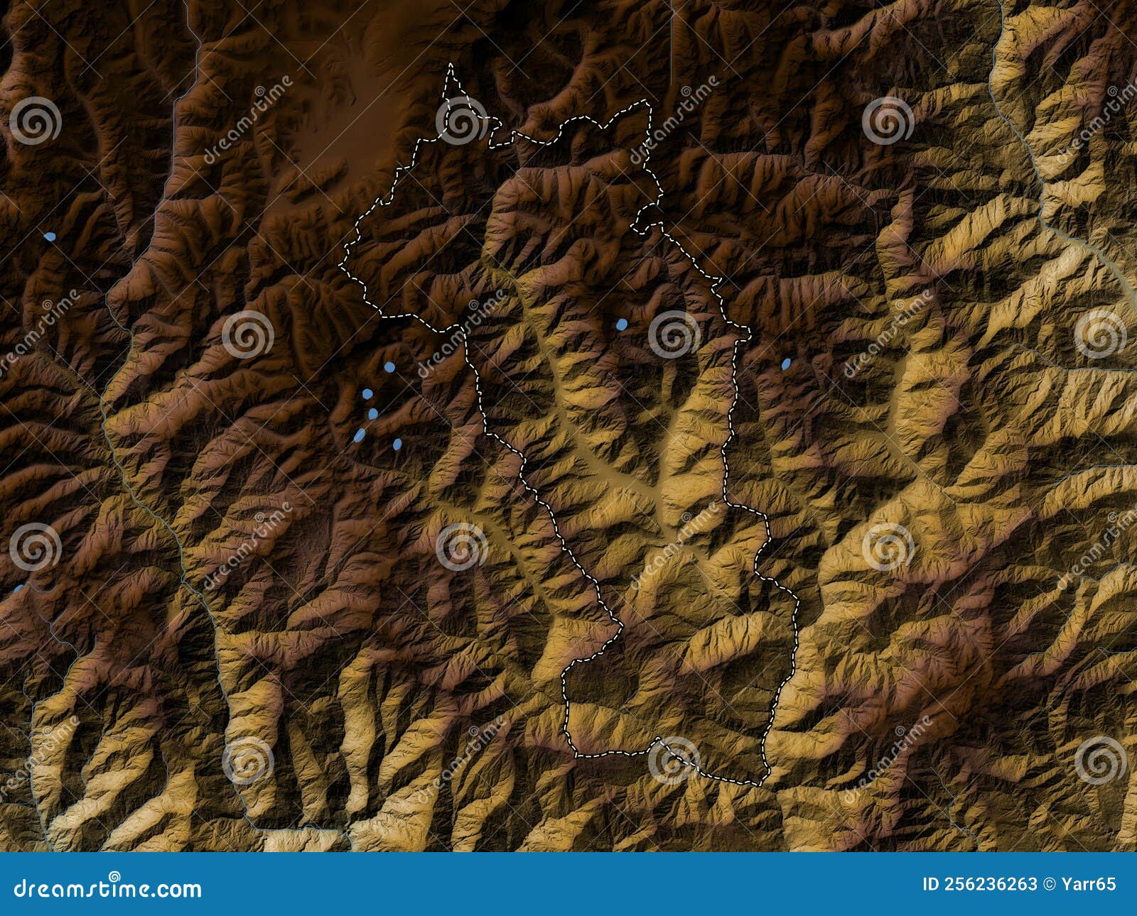 Paro, Bhutan. Physical. No Legend Stock Illustration - Illustration of ...