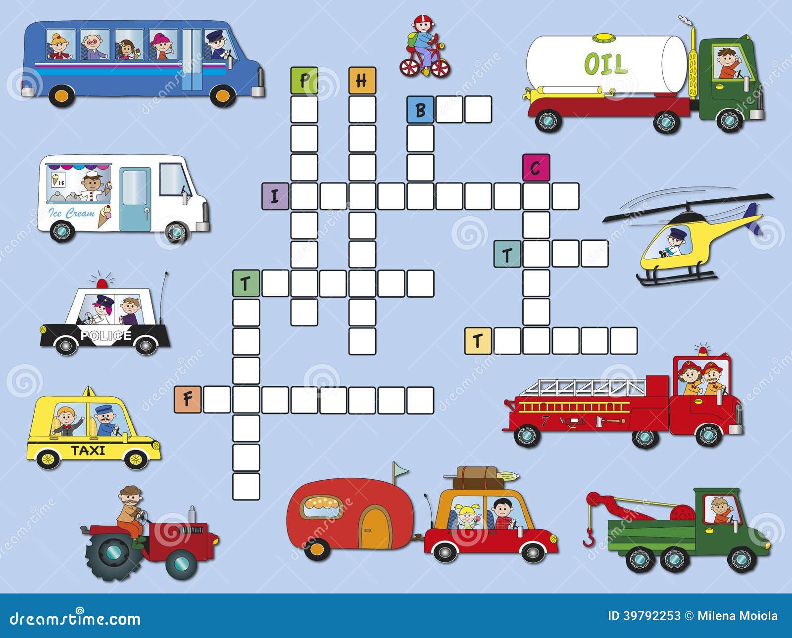 Parole incrociate illustrazione di stock. Illustrazione di bambini ...