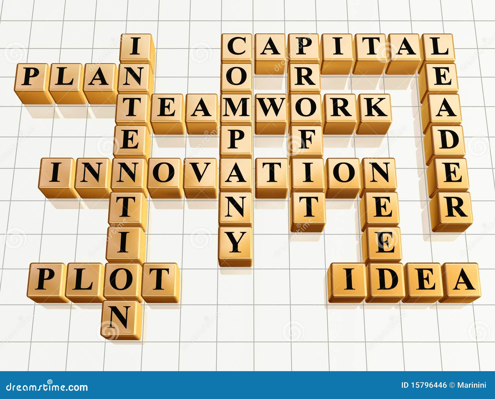 Parole incrociate 5 dorate illustrazione di stock. Illustrazione di ...