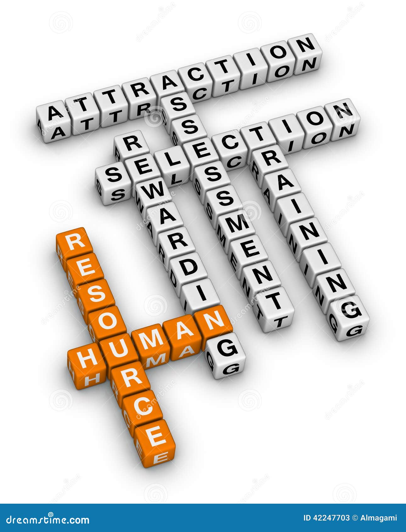 Parole Incrociate Della Risorsa Umana Illustrazione di Stock ...