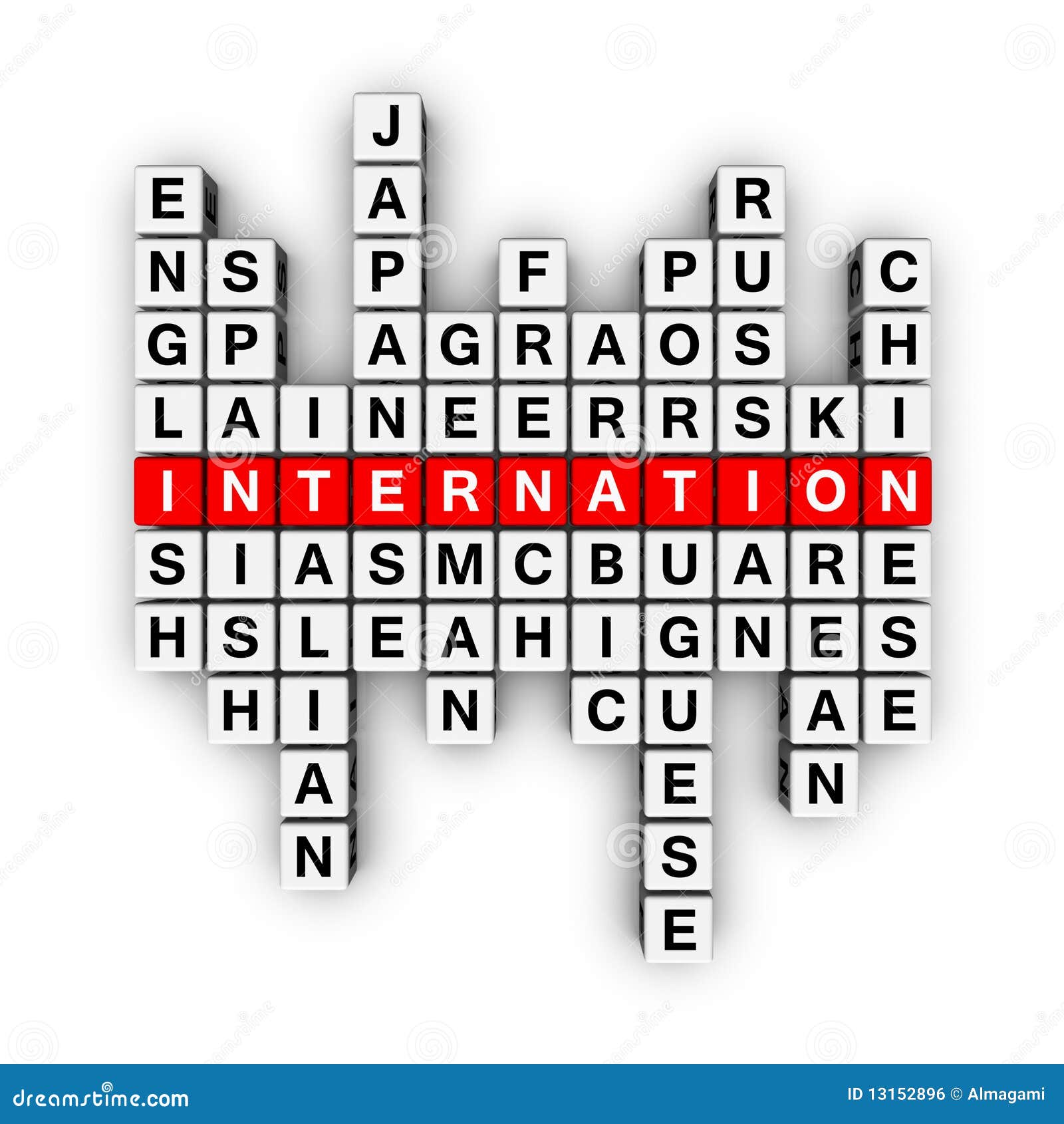 Parole Incrociate Di Linguaggi Illustrazione di Stock - Illustrazione ...