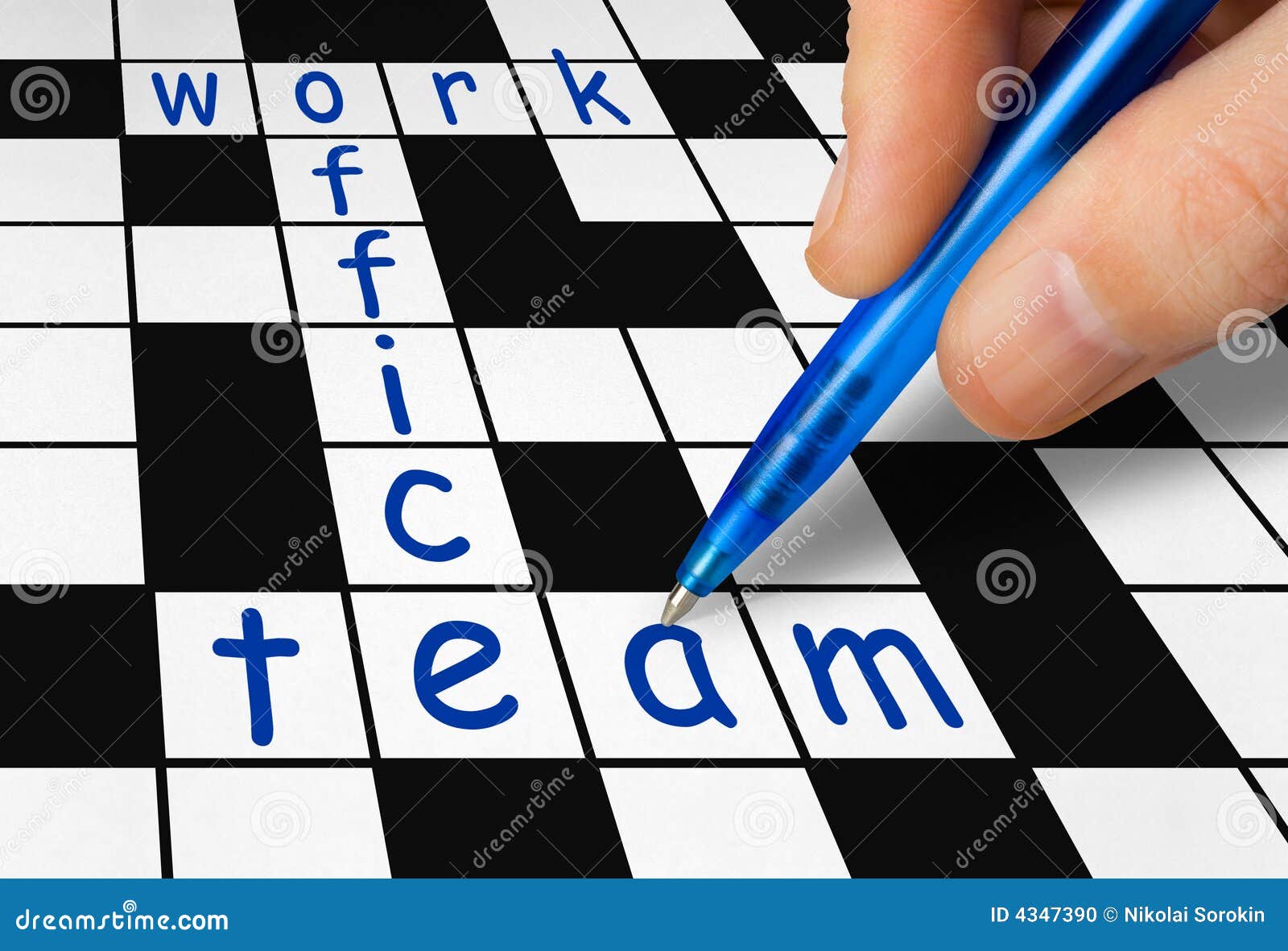 Parole Incrociate - Lavoro, Ufficio E Squadra Fotografia Stock ...