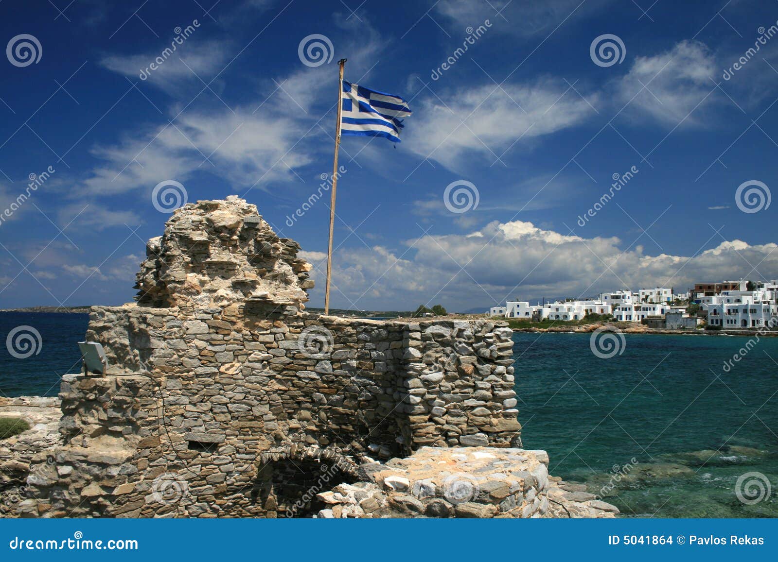Paros, Greece stock photo. Image of clouds, european, coastline - 5041864