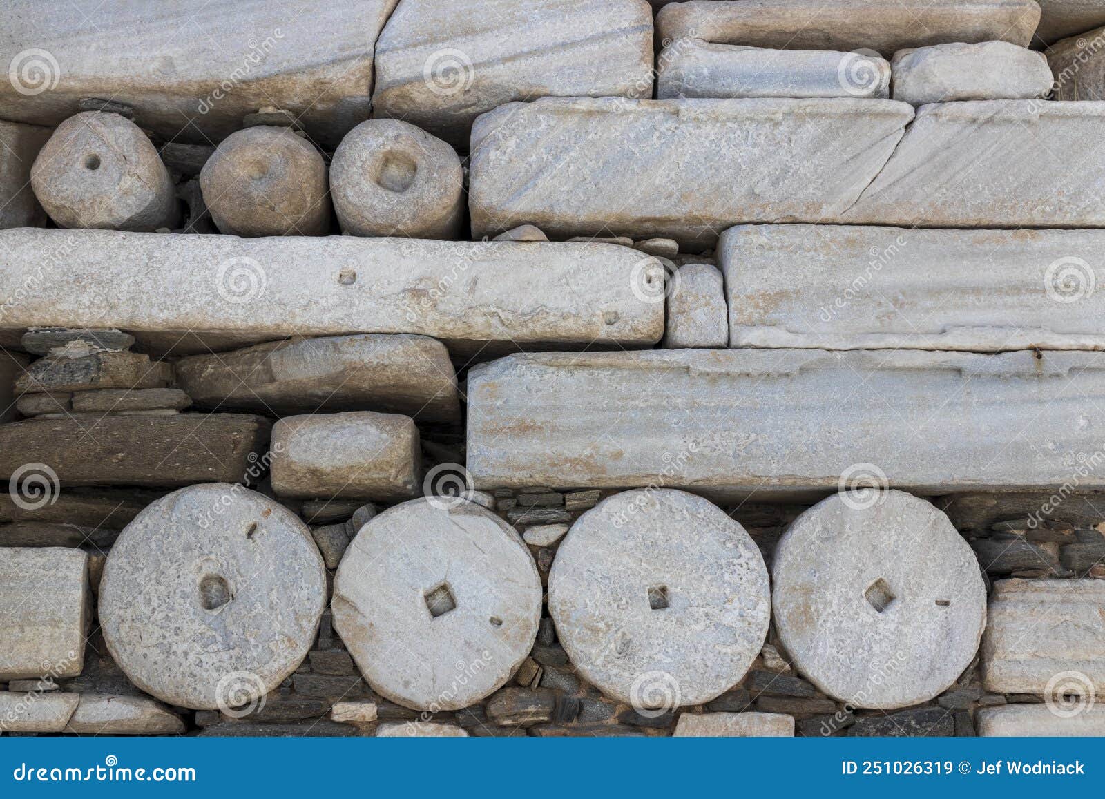 Tower of Ancient Frankish Castle at Paros. Cyclades Islands Greece ...