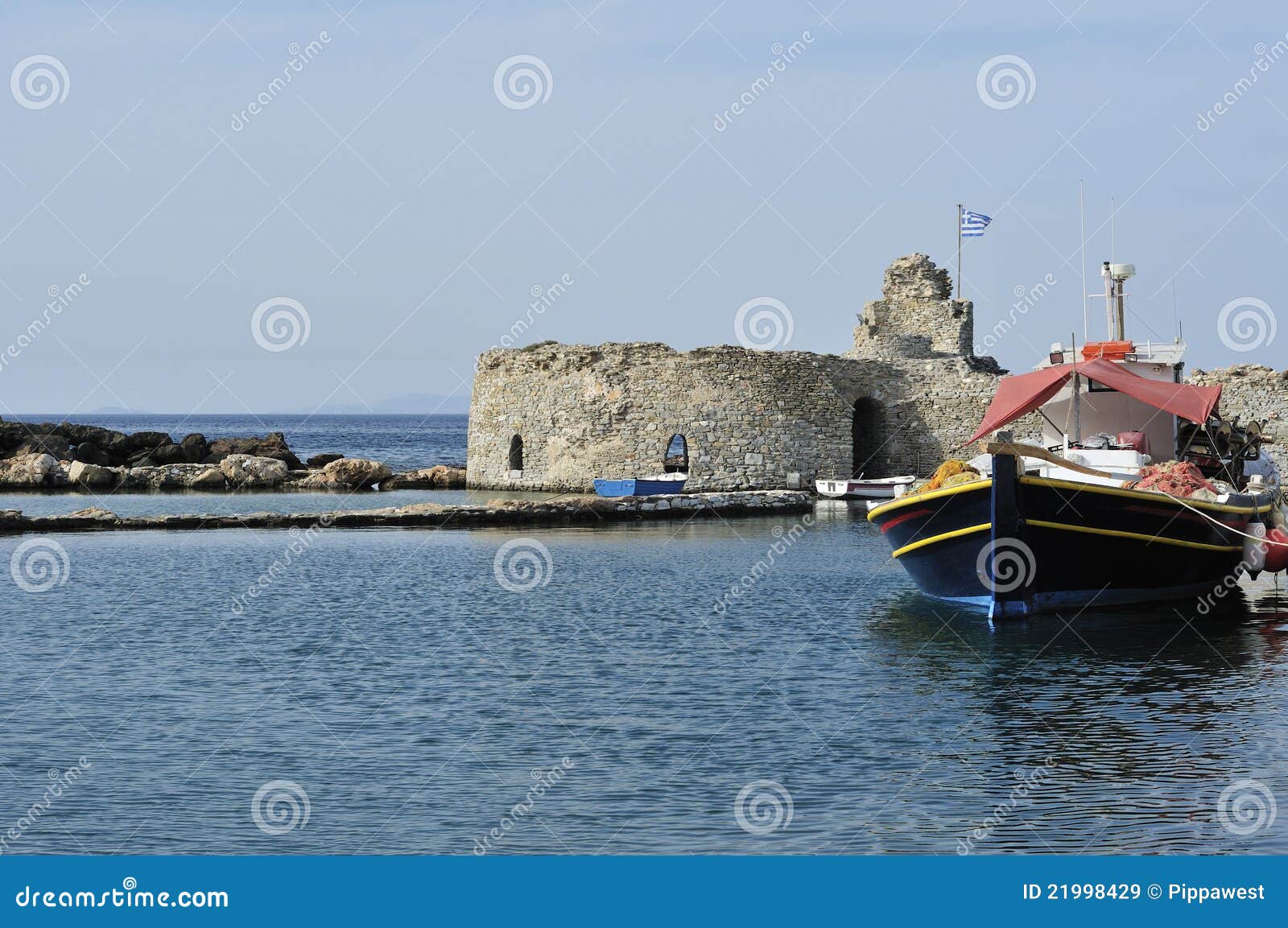 Paros harbour stock image. Image of island, greek, harbor - 21998429