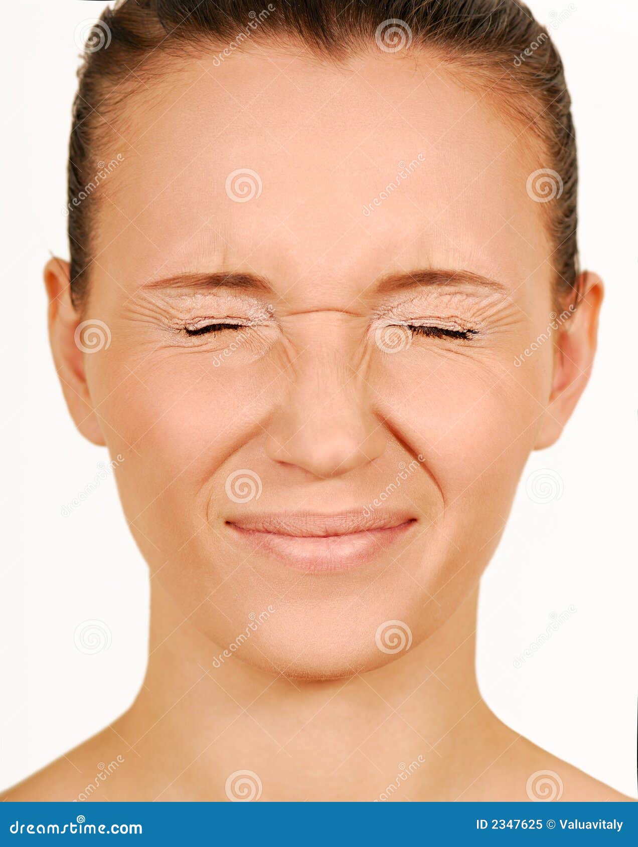 Parpadeo. Ojos cerrados. imagen de archivo. Imagen de humano - 2347625