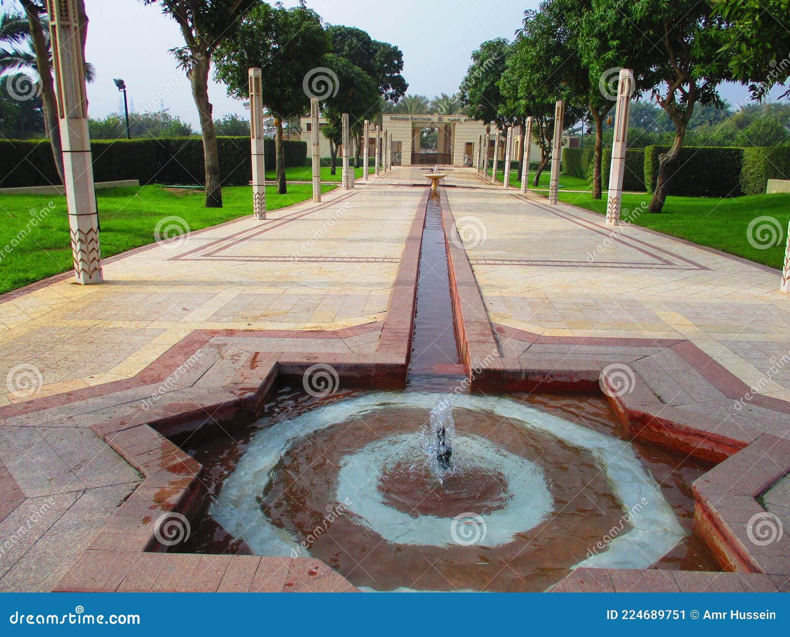 Parque al azhar imagen de archivo. Imagen de agua, parque - 224689751