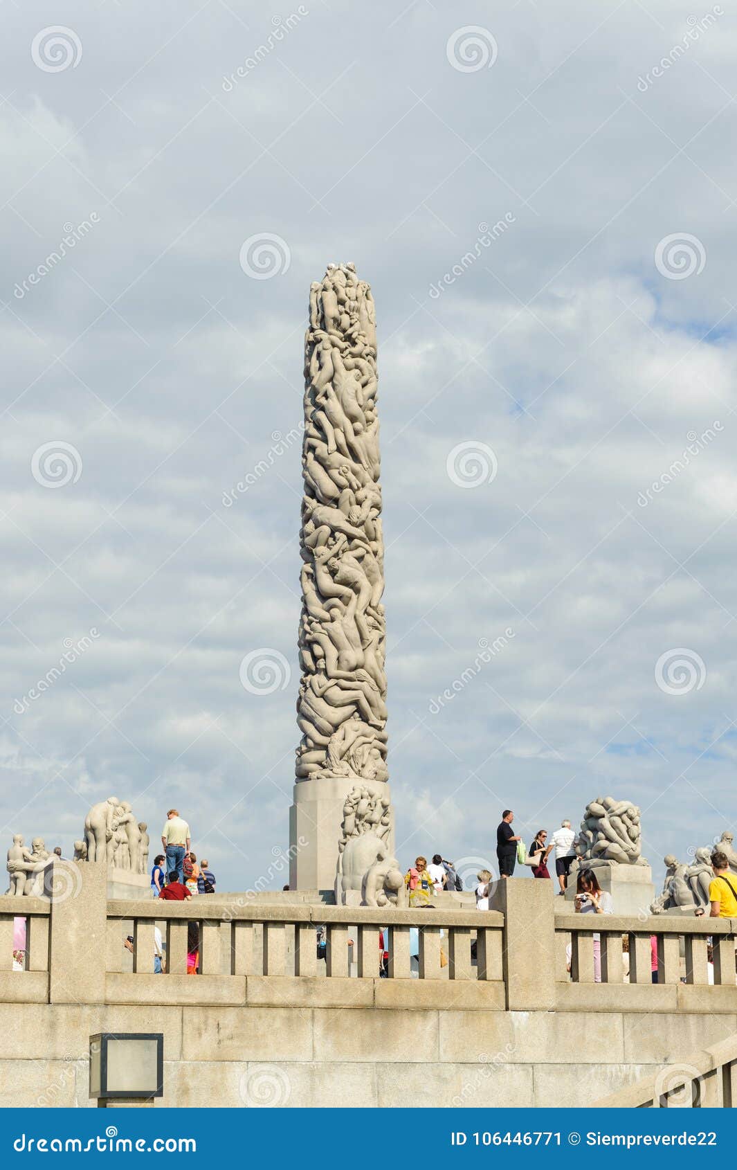 Parque De Frogner, Oslo, Noruega Foto editorial - Imagen de piedra ...