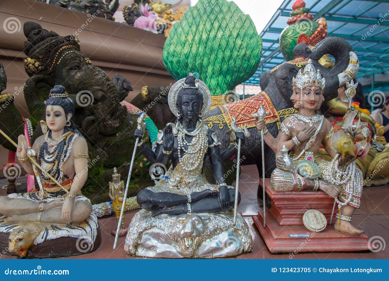 Parque De Ganesha Com ídolo Gigante Imagem de Stock - Imagem de marco ...