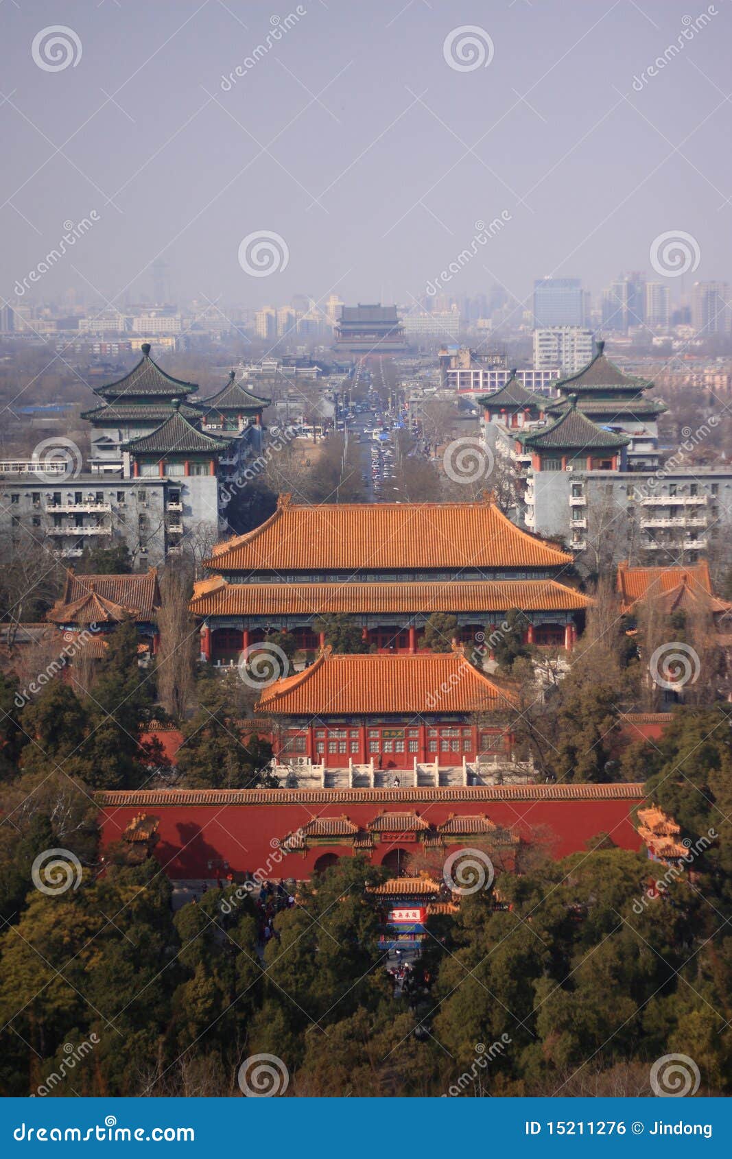 Parque de Jingshan foto de archivo. Imagen de famoso - 15211276