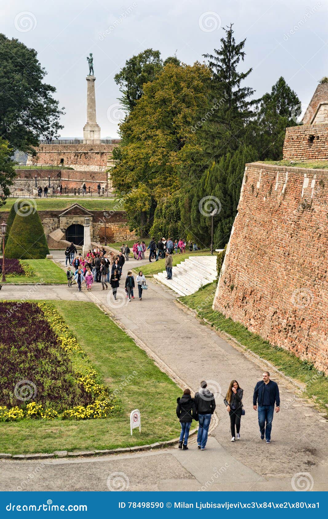 Parque de Kalemegdan imagem editorial. Imagem de cityscape - 78498590