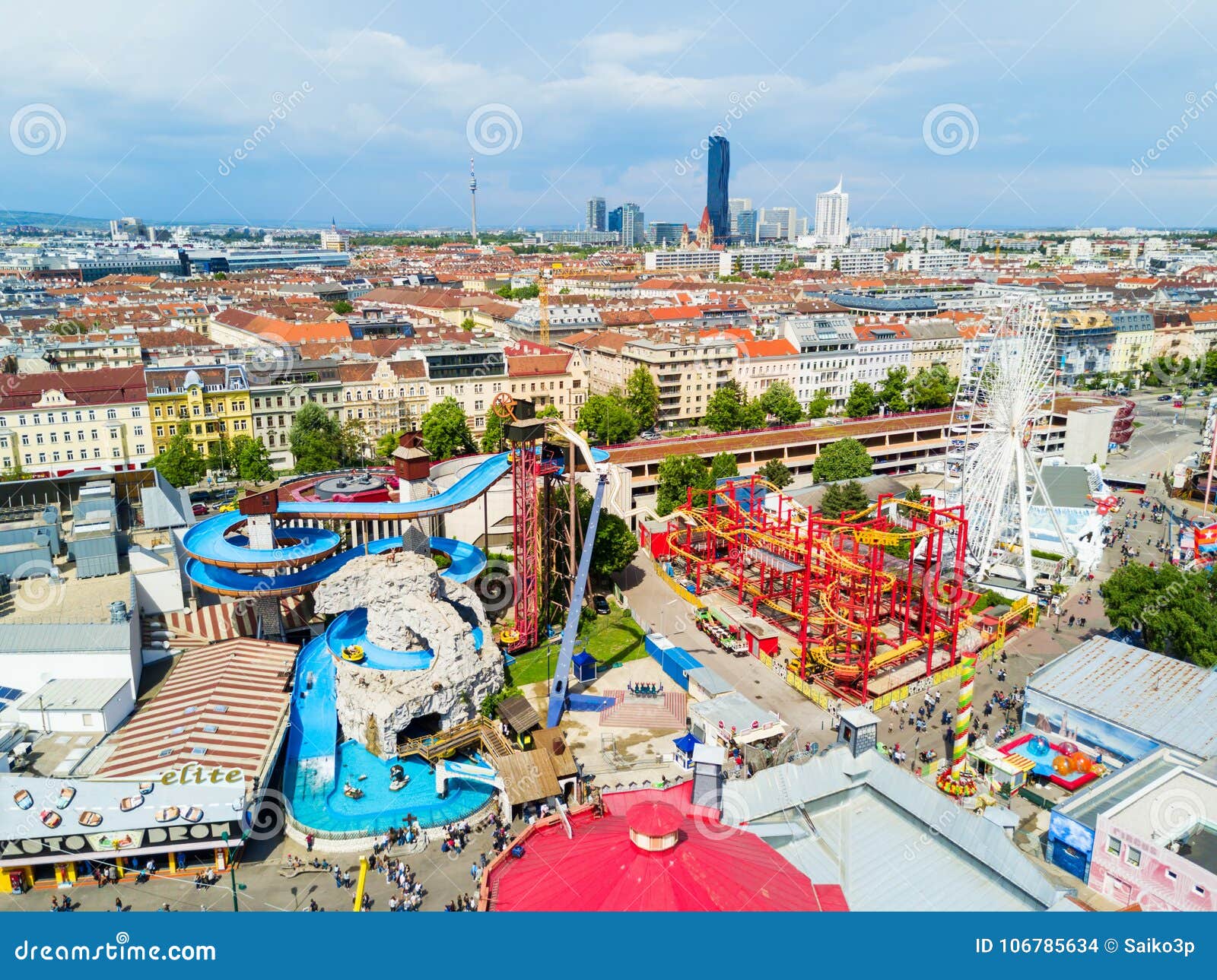 Parque de Prater en Viena foto de archivo. Imagen de viejo - 106785634