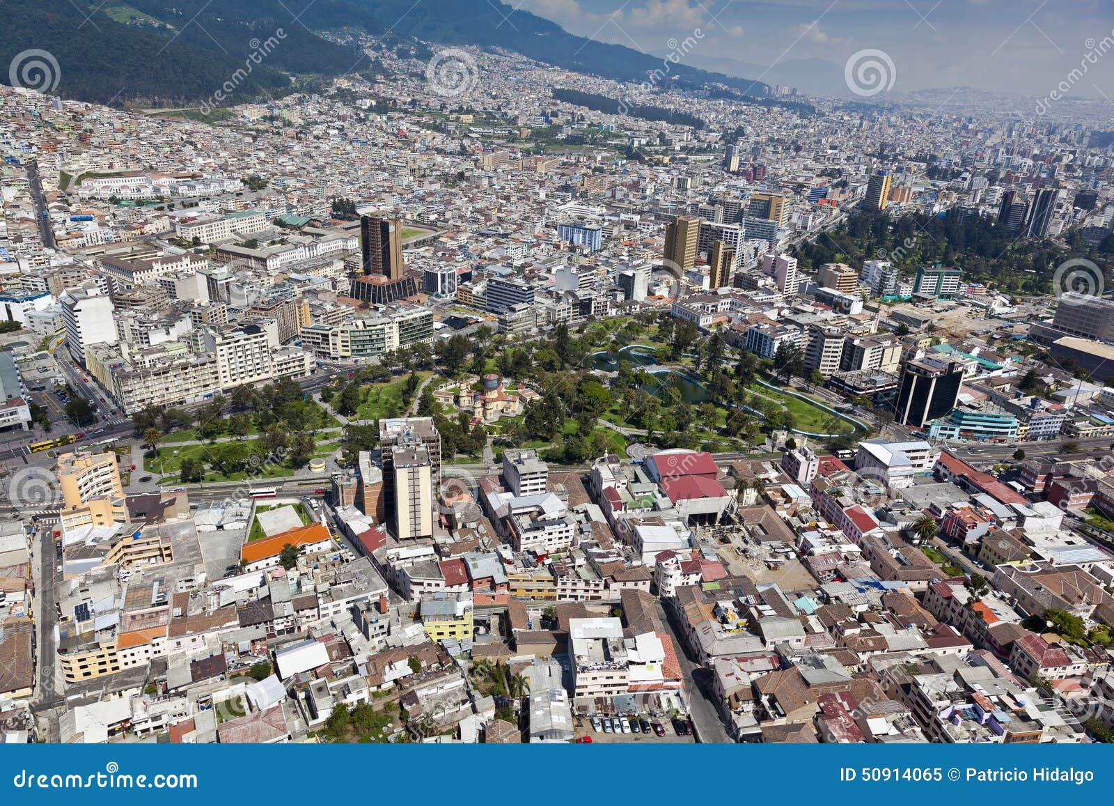 Parque De Quito, Alameda Del La Imagen de archivo - Imagen de historia ...