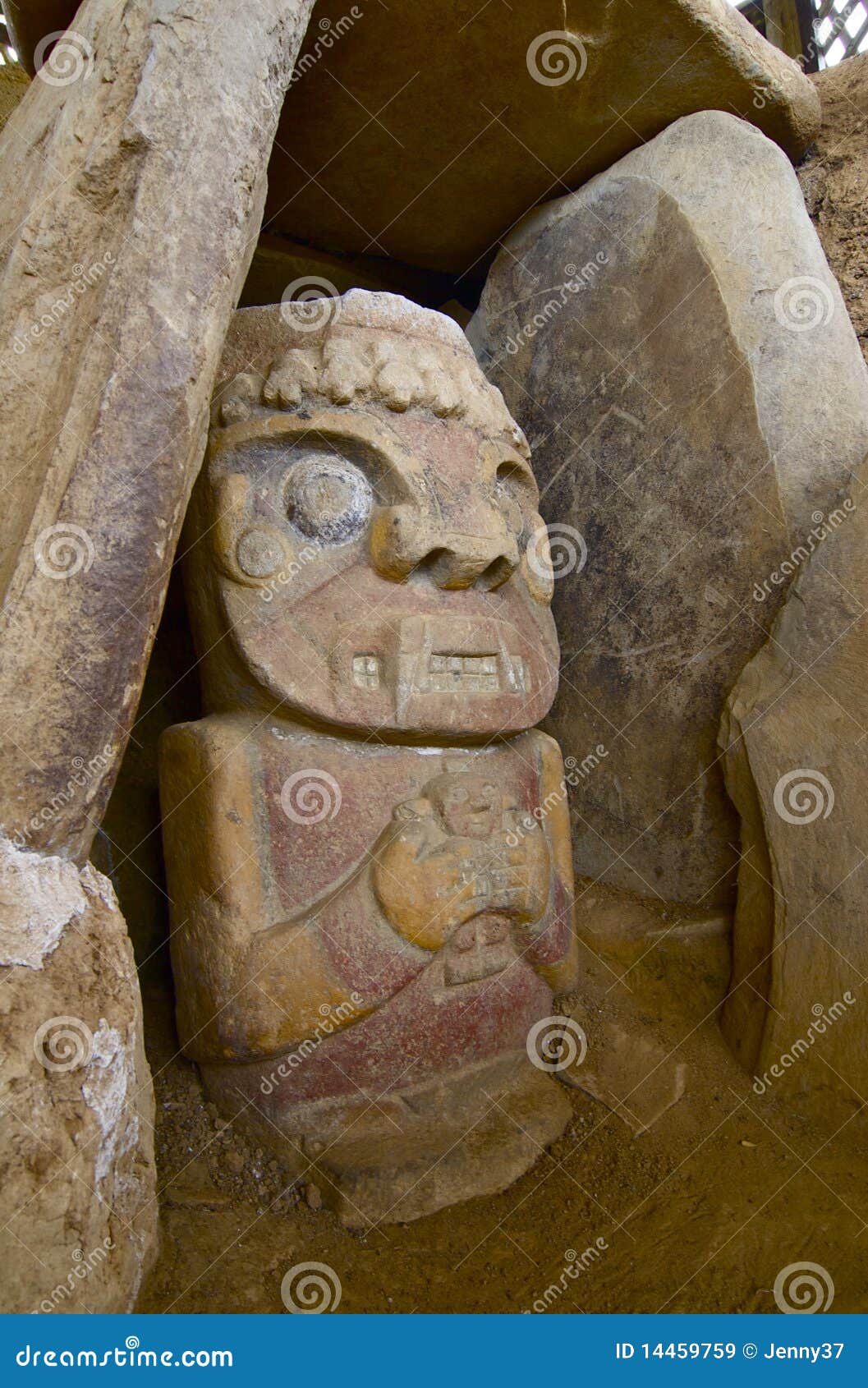 Parque De San Agustin Archaelogical - Colombia Imagen de archivo ...