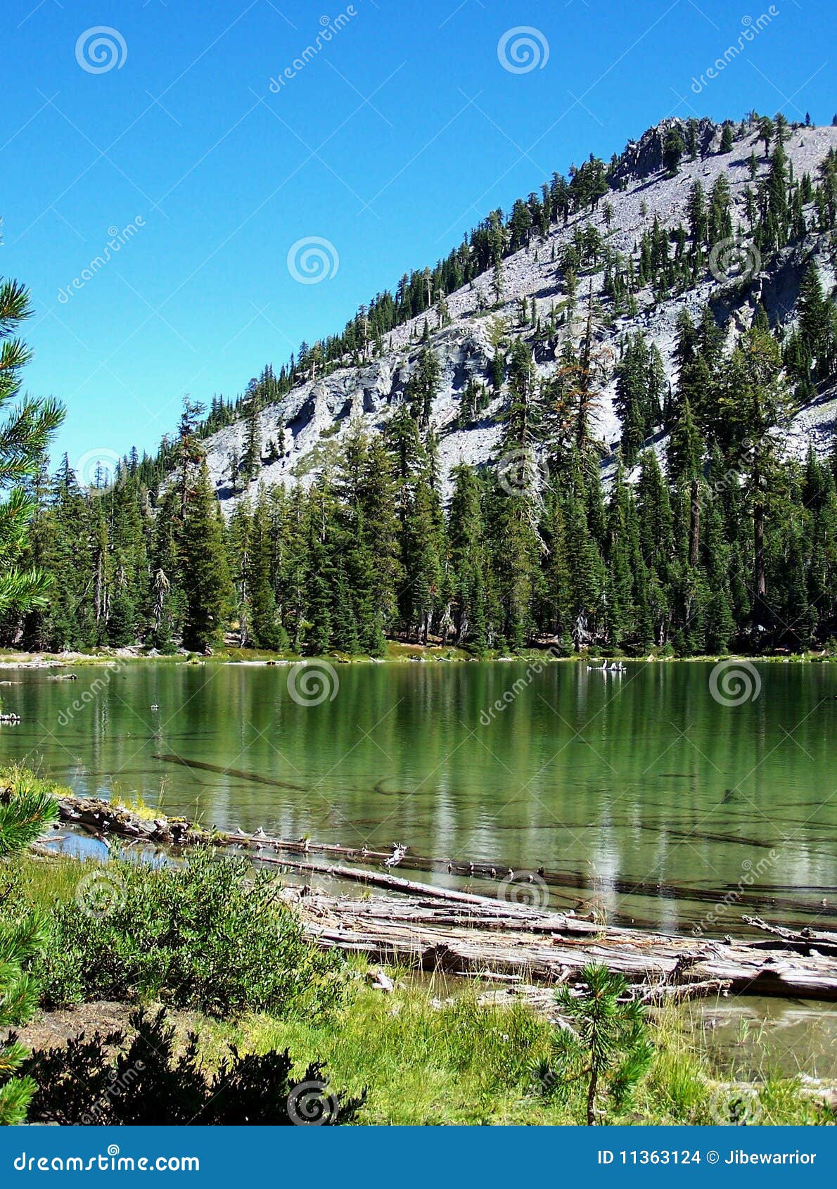 Parque Del Lago Cliff, Lassen Foto de archivo - Imagen de adalid, agua ...