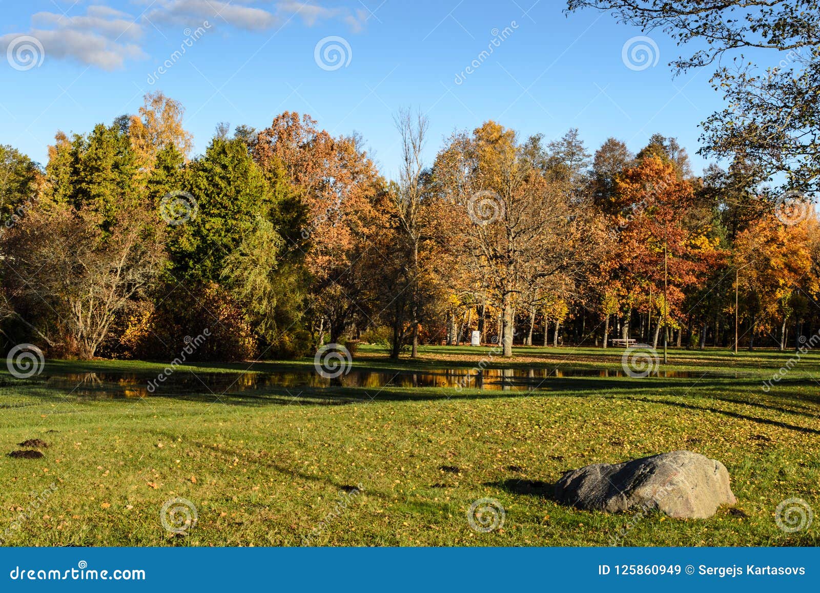 Parque Del Paisaje De Kemeri, Letonia Imagen de archivo - Imagen de ...