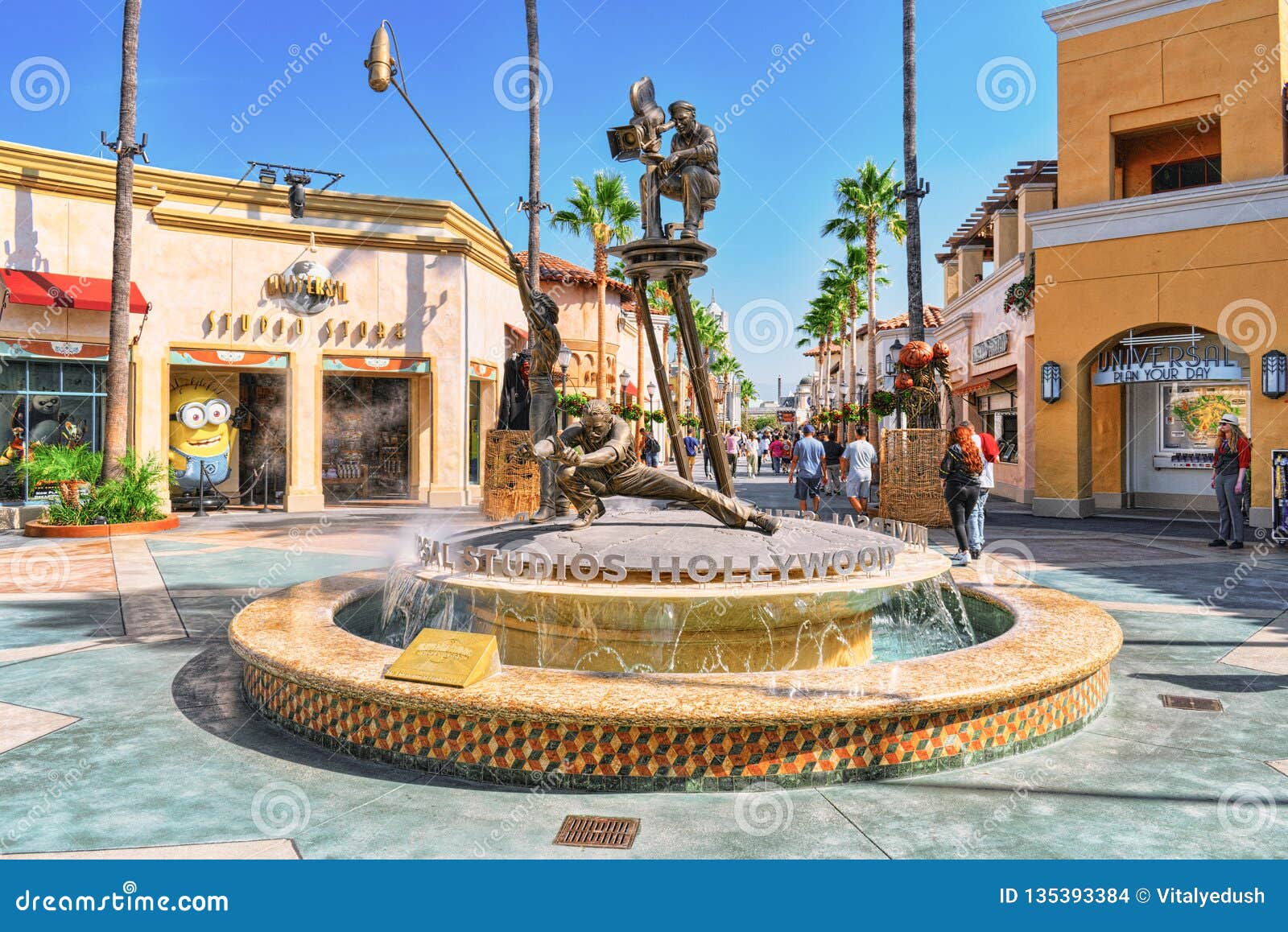 Parque Famoso Universal Studios En Hollywood Imagen de archivo ...