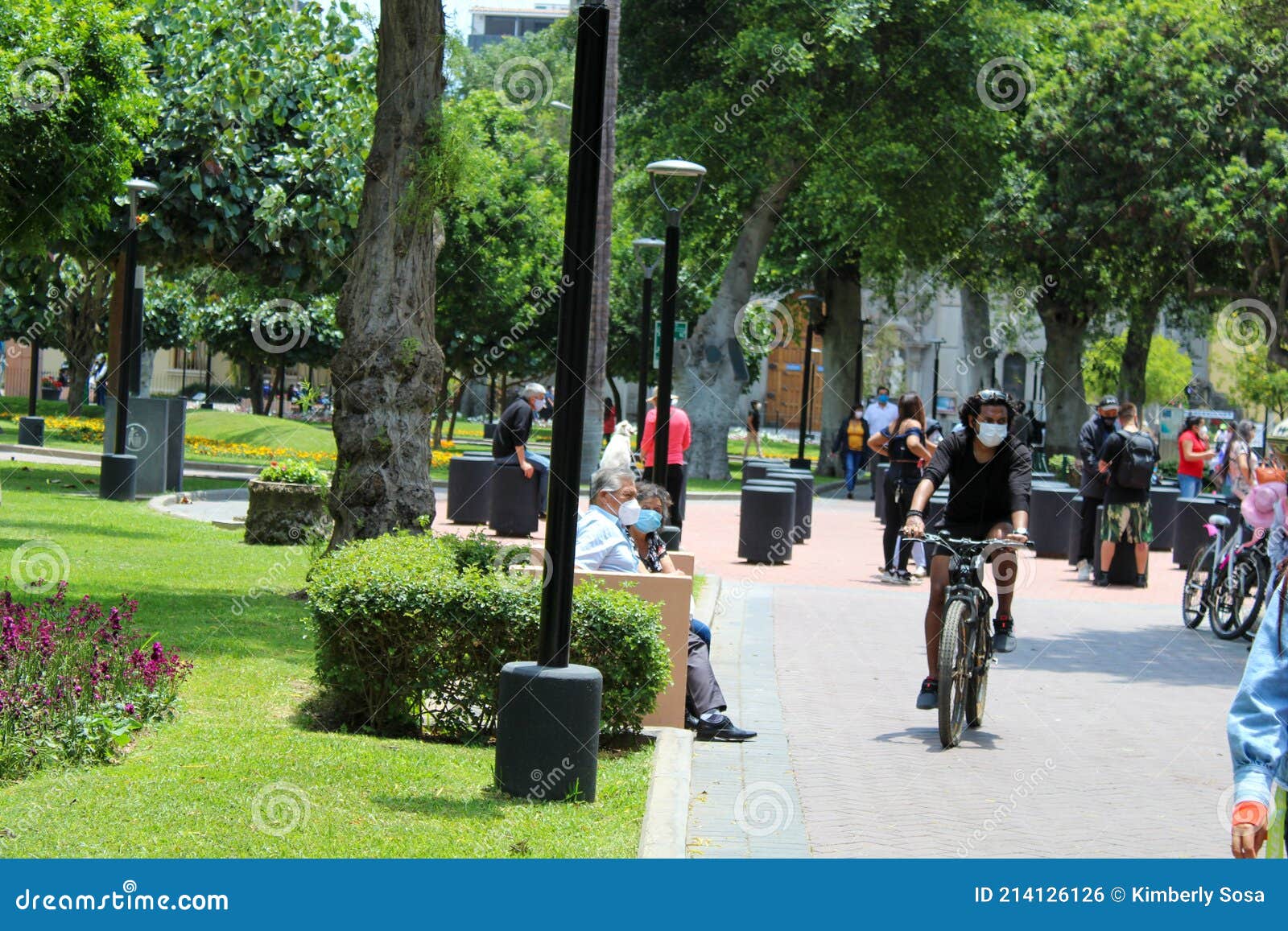 Parque Kennedy Miraflores editorial photo. Image of miraflores - 214126126