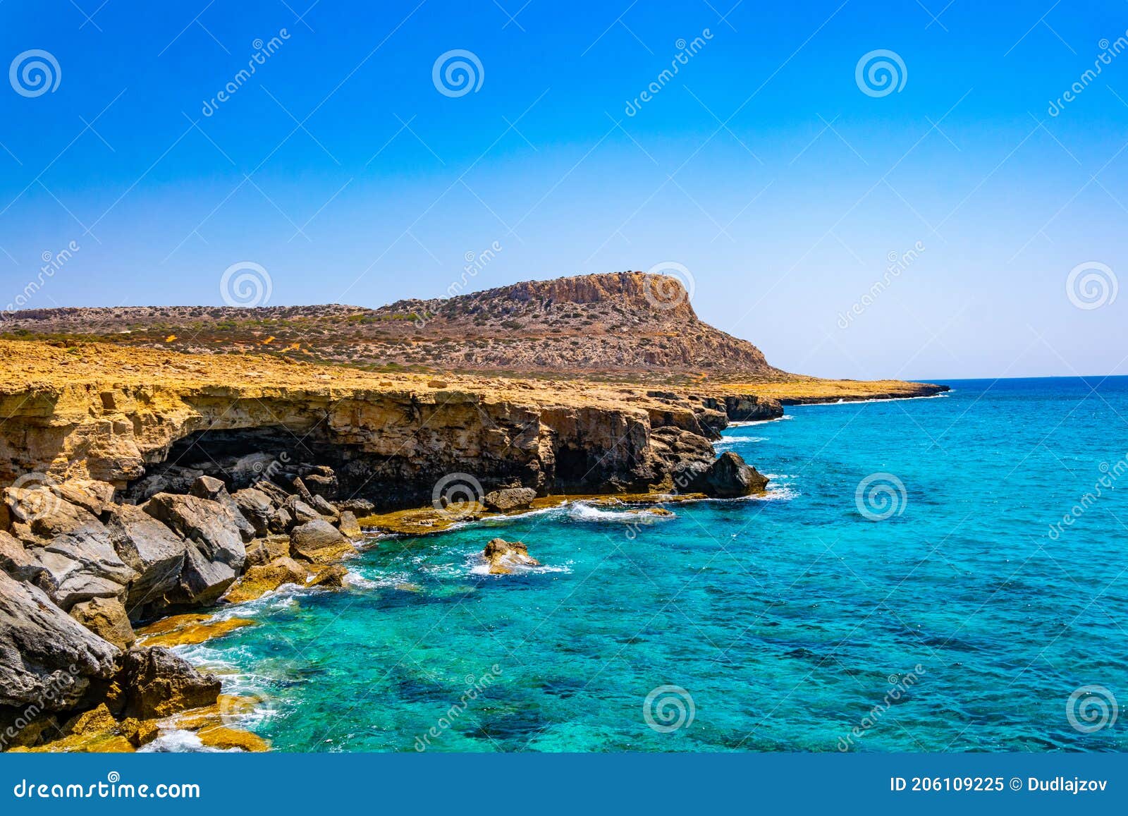 Parque Nacional De Cabo Greco En El Sureste De Chipre Imagen de archivo ...
