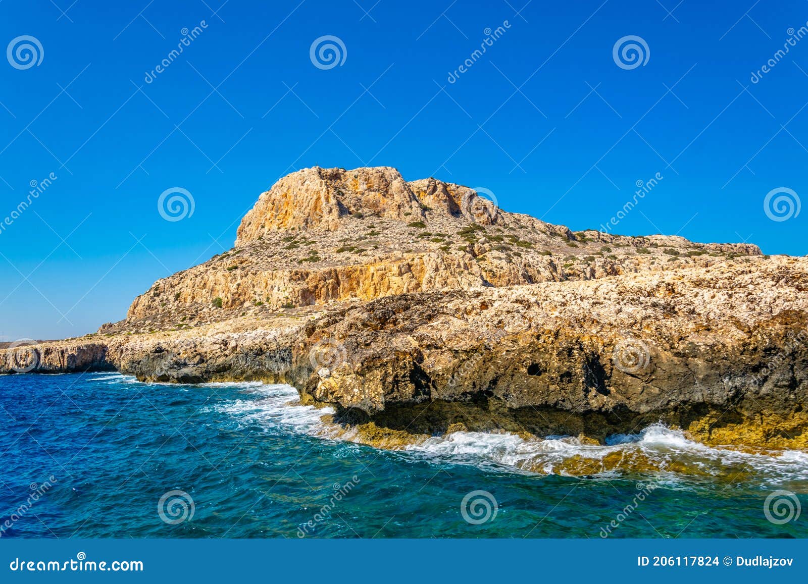 Parque Nacional De Cabo Greco En El Sureste De Chipre Foto de archivo ...