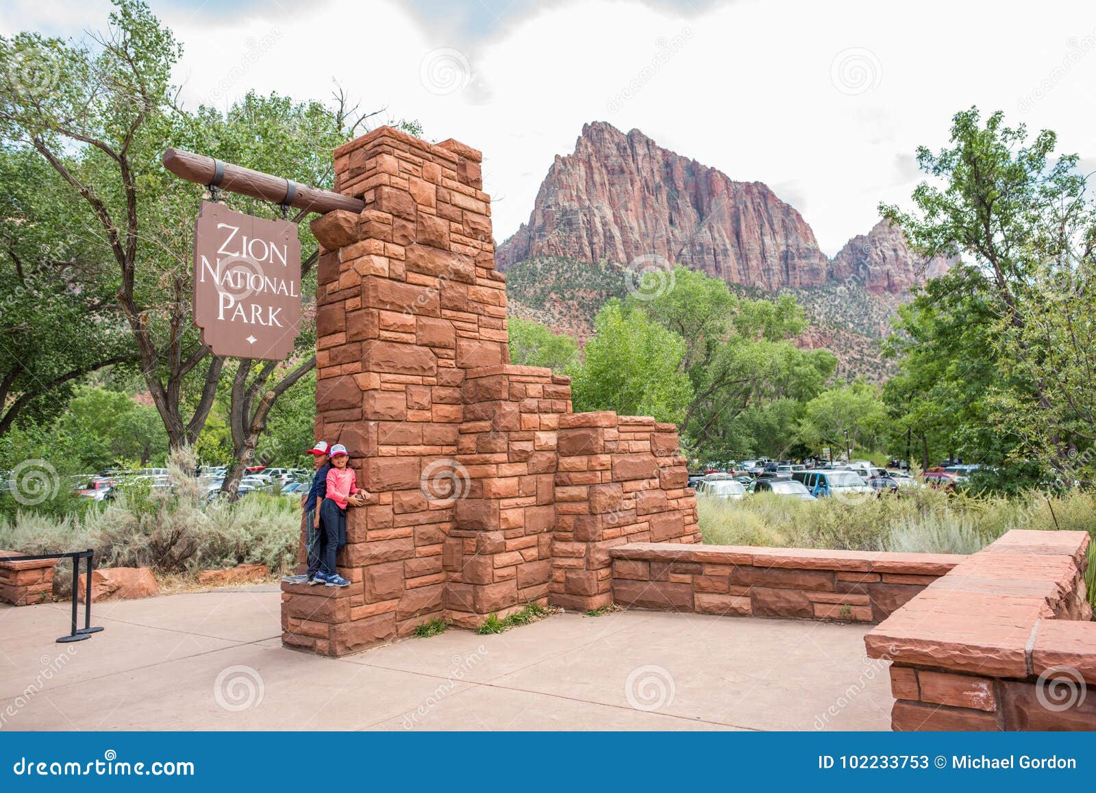 Parque Nacional De Zion En Utah Foto de archivo editorial - Imagen de ...