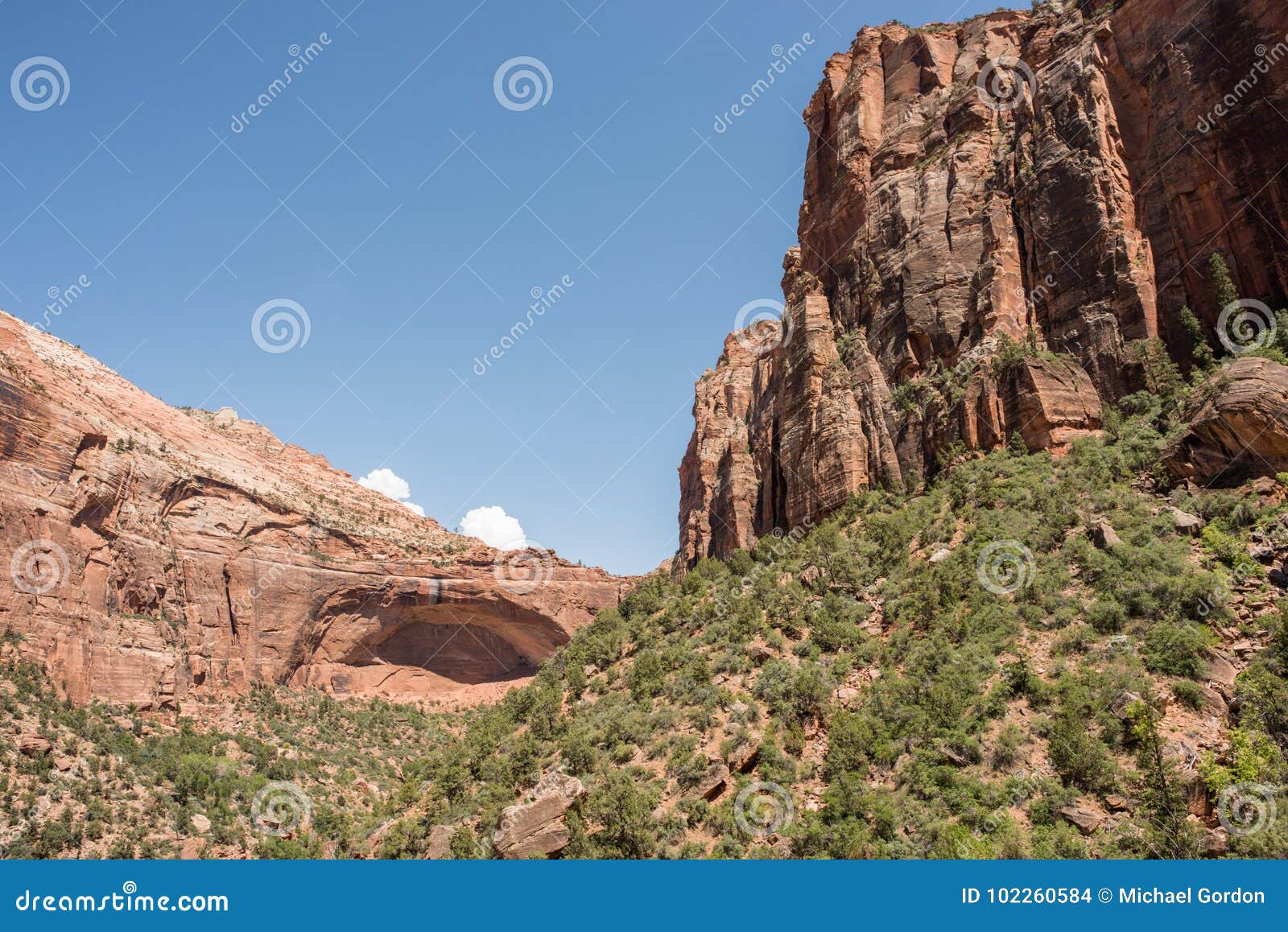 Parque Nacional De Zion En Utah Foto de archivo - Imagen de turismo ...
