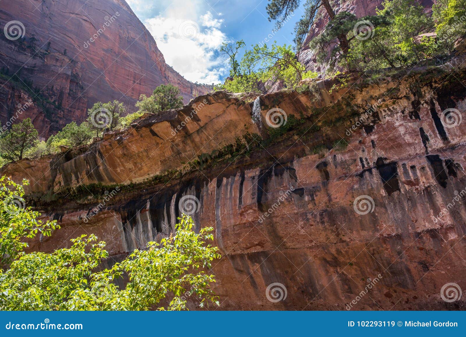 Parque Nacional De Zion En Utah Imagen de archivo - Imagen de arenisca ...