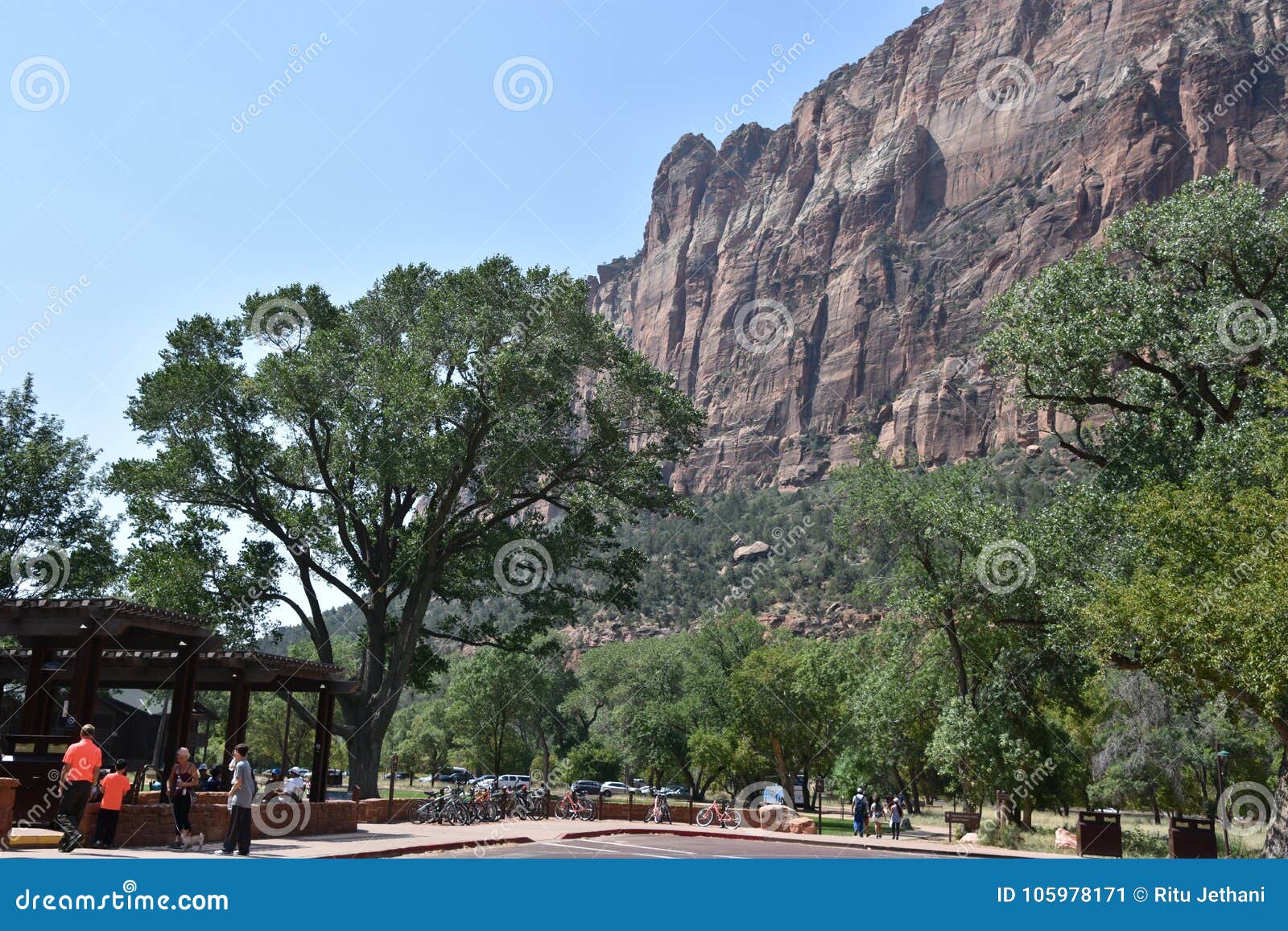 Parque Nacional De Zion En Utah Imagen de archivo - Imagen de verde ...