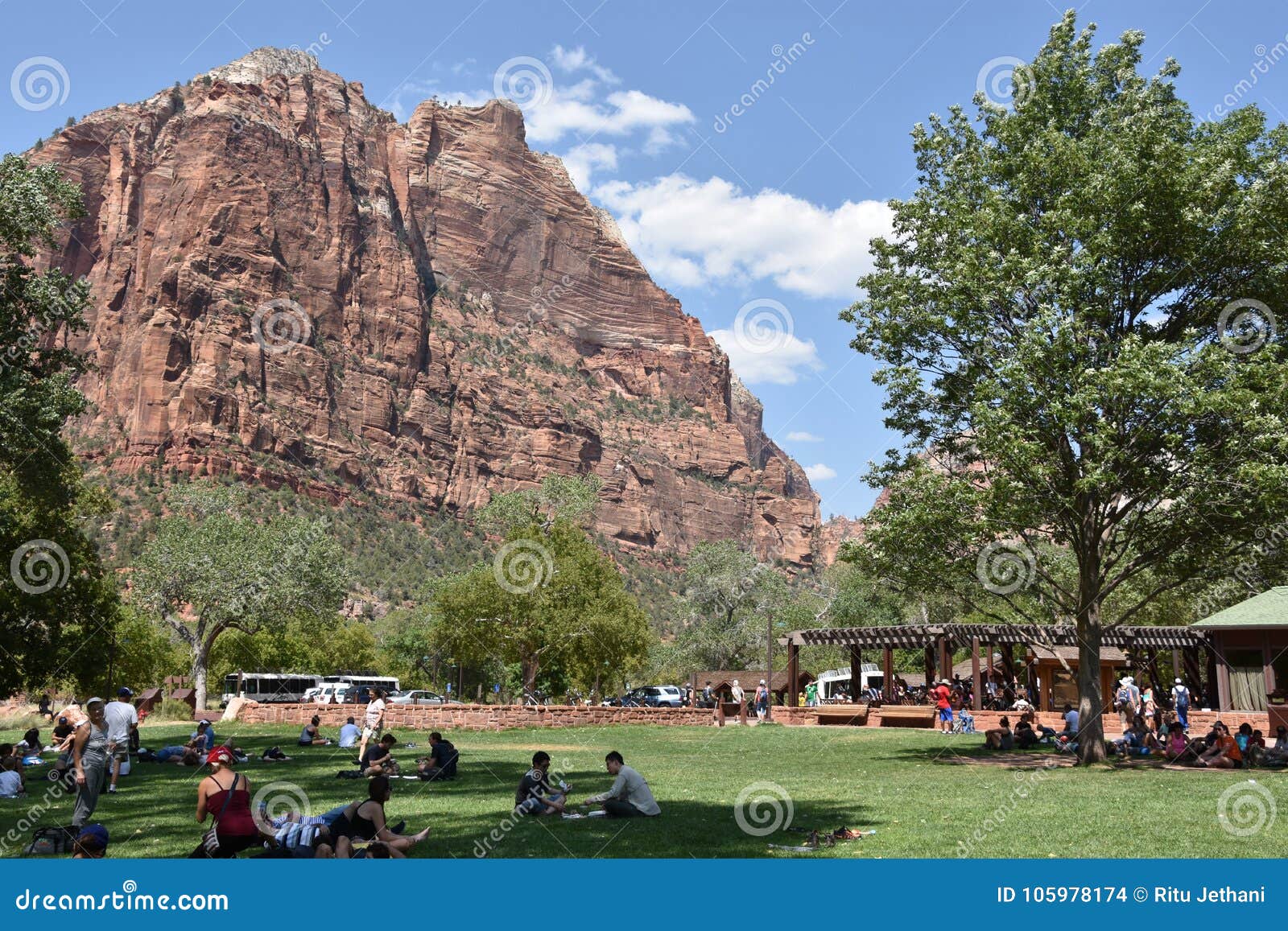 Parque Nacional De Zion En Utah Imagen de archivo editorial - Imagen de ...