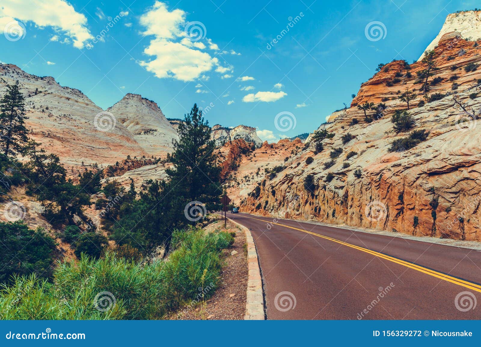 Parque Nacional De Zion En Utah Foto de archivo - Imagen de aventura ...