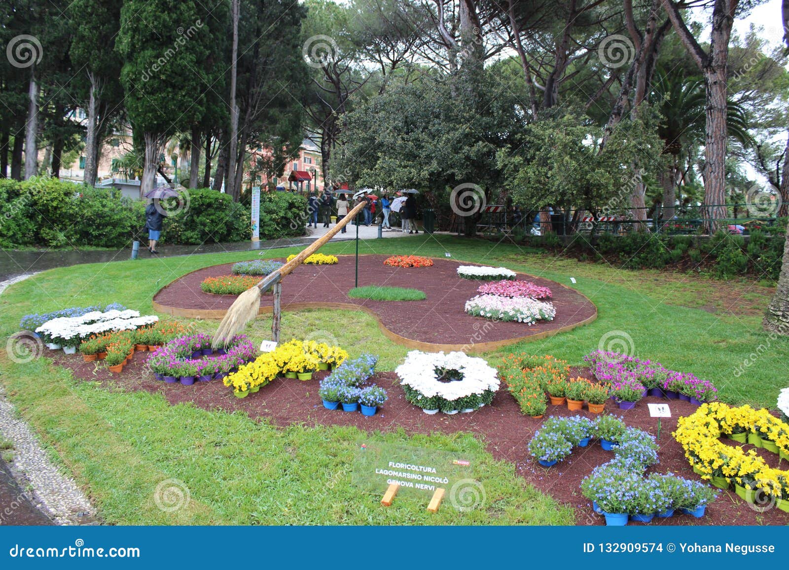 Parque Natural Da Flor De Genebra Nervi Imagem de Stock Editorial ...