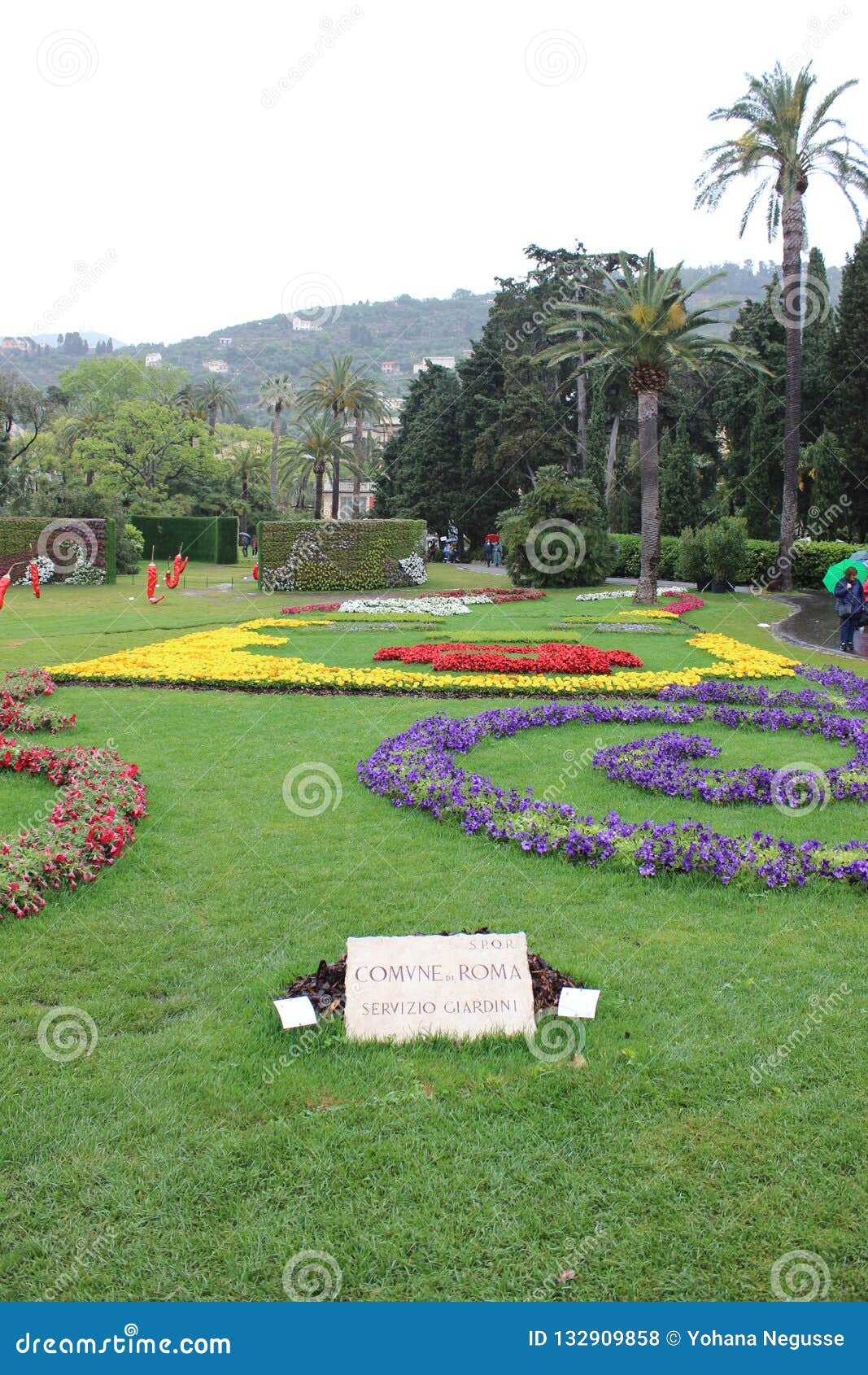 Parque Natural Da Flor De Genebra Nervi Foto de Stock Editorial ...