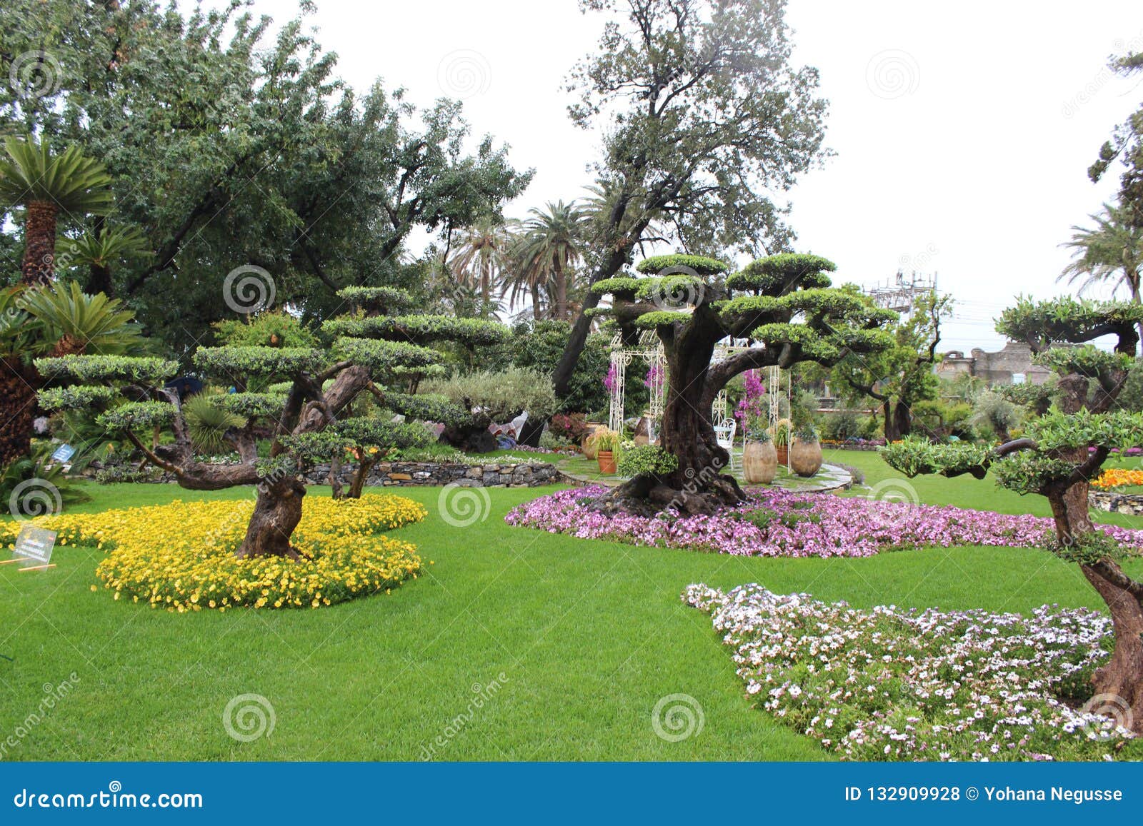 Parque Natural Da Flor De Genebra Nervi Foto de Stock Editorial ...