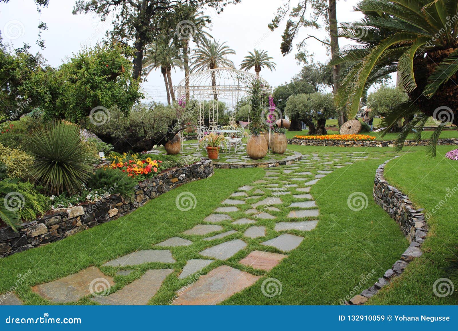 Parque Natural Da Flor De Genebra Nervi Imagem de Stock Editorial ...