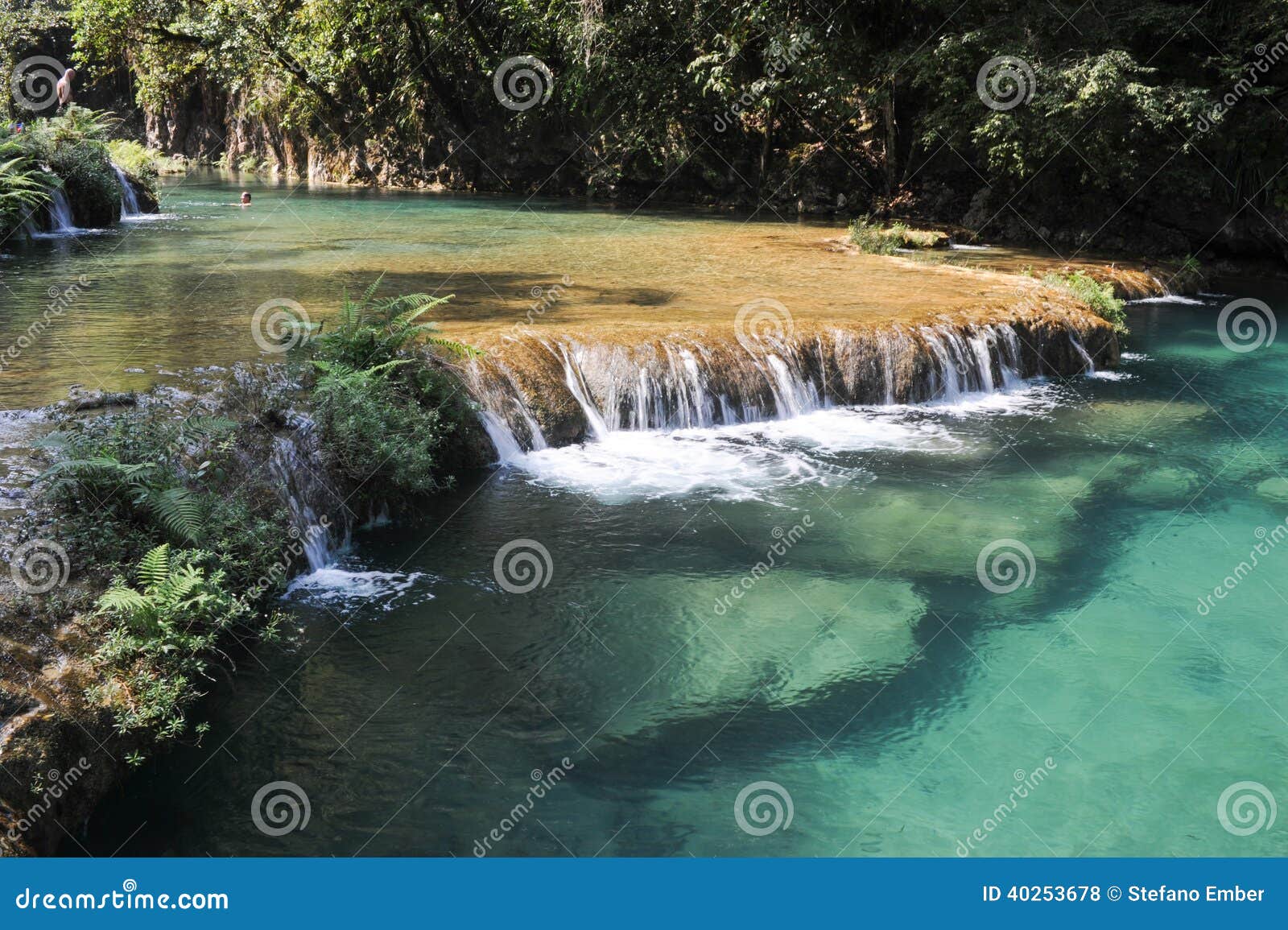 Parque Natural Del Monumento De Semuc Champey En Lanquin Foto de ...