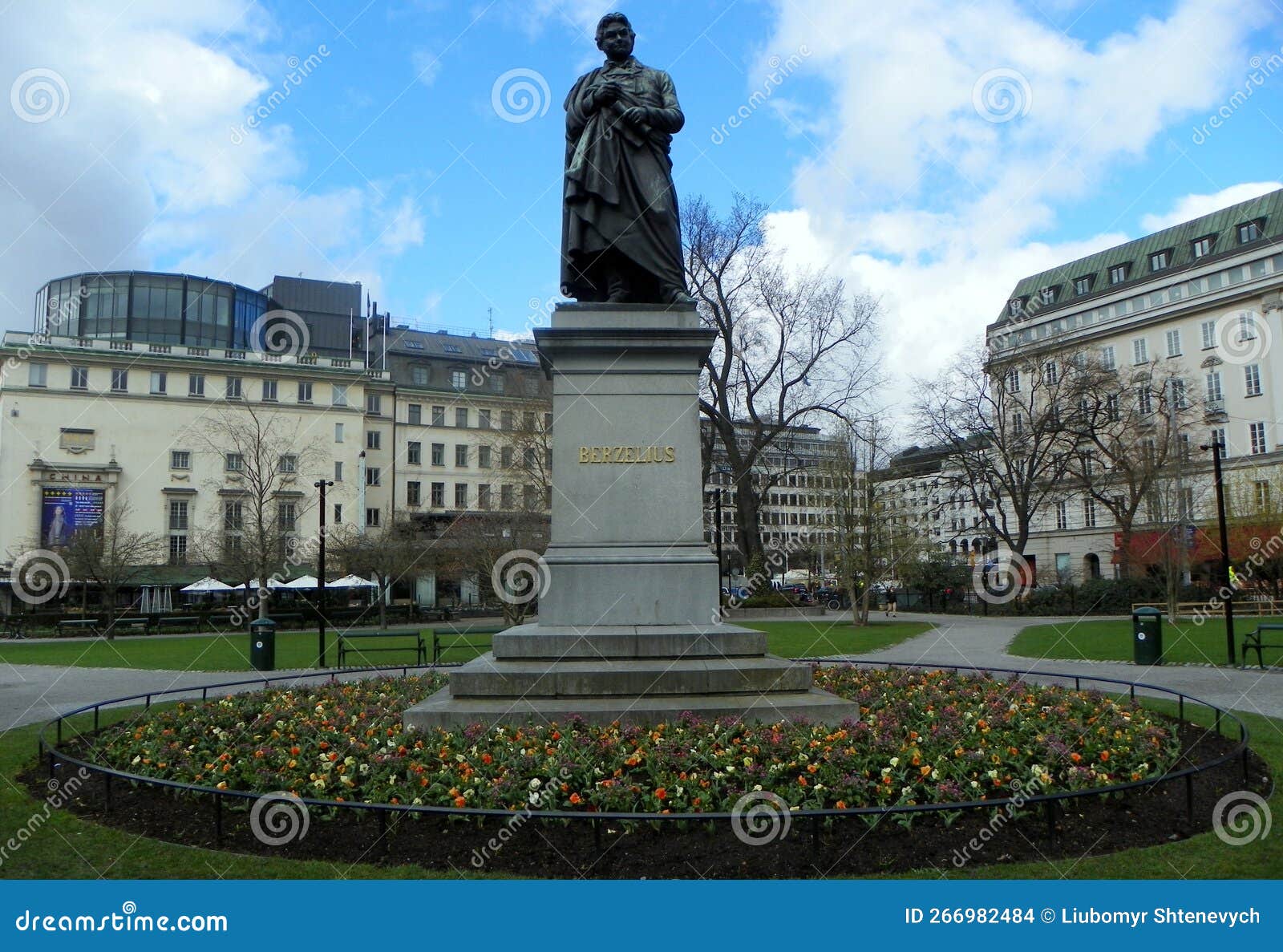 Parque Nybroplan Jons Jacob Berzelius Imagen de archivo editorial ...