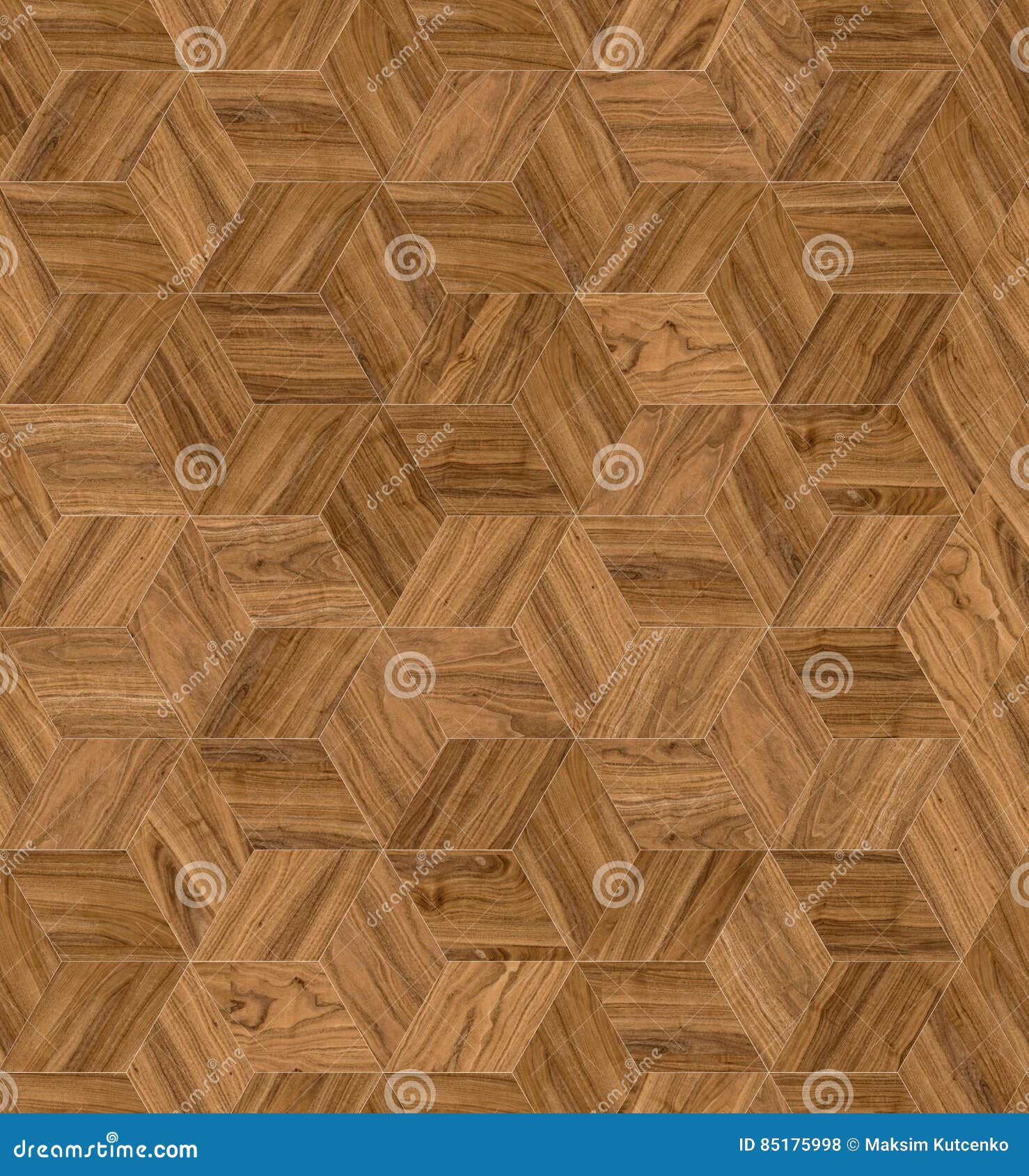 Parquet Rhombus Hexagon Repeating Stock Photo - Image of array, texture ...