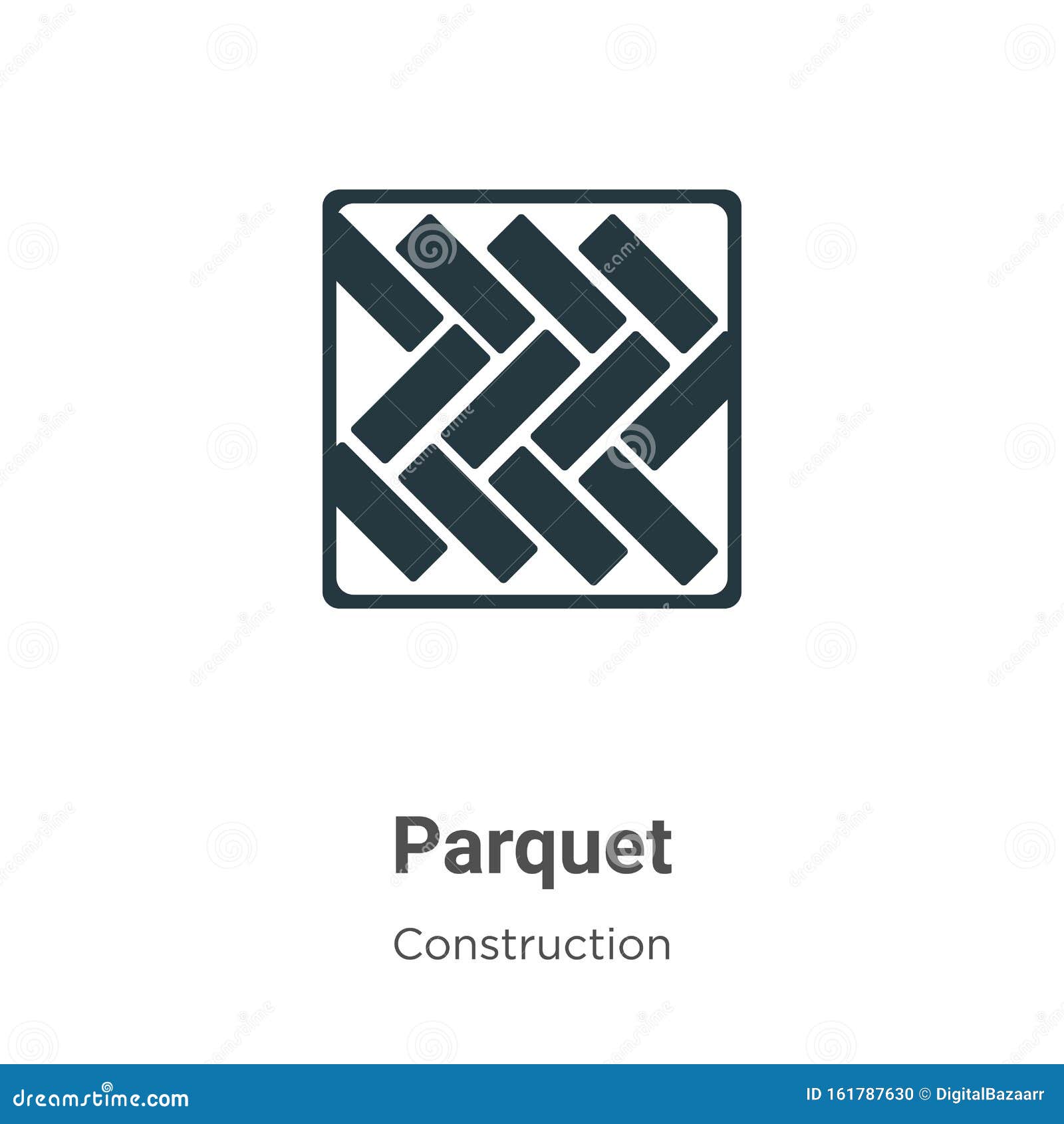 Parquet Vector Icon on White Background. Flat Vector Parquet Icon ...