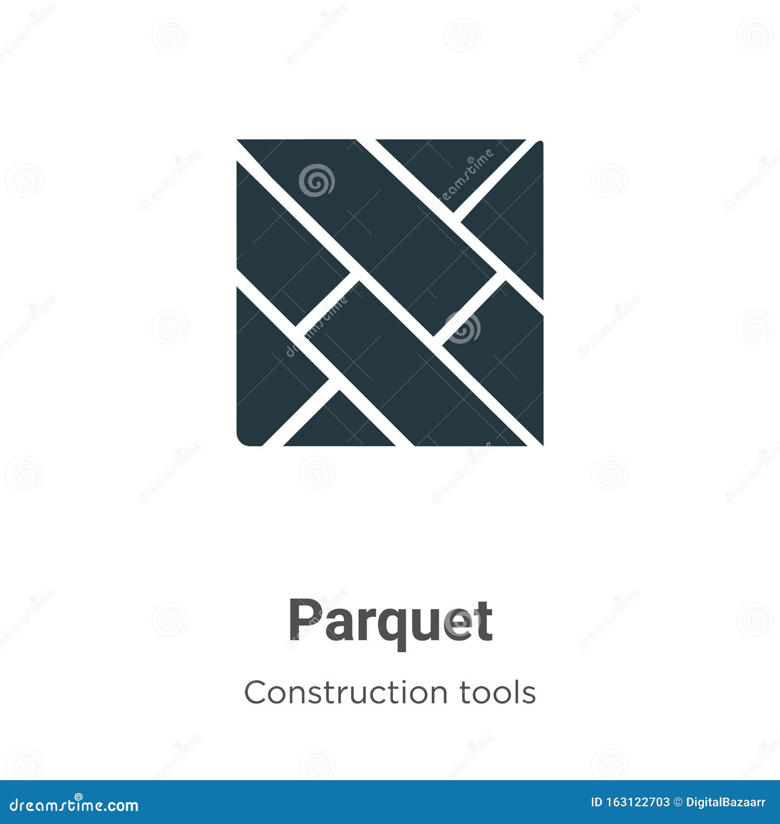 Parquet Vector Icon on White Background. Flat Vector Parquet Icon ...