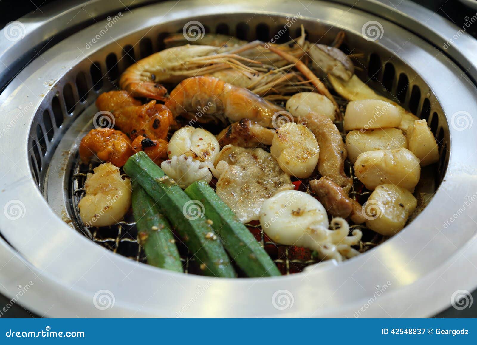 Parrilla coreana del Bbq imagen de archivo. Imagen de alimento - 42548837