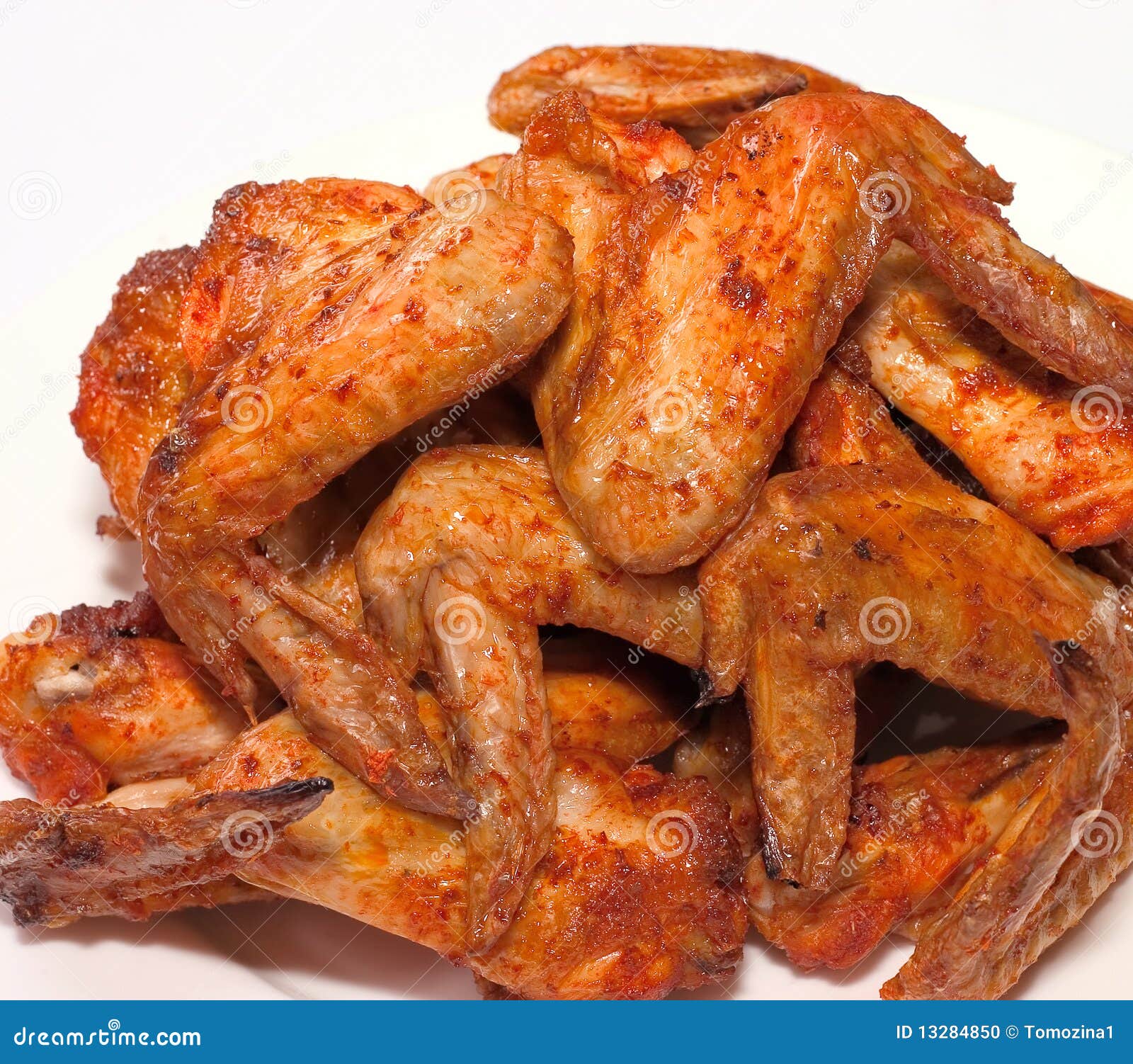 Parrilla De Las Alas De Pollo Foto de archivo - Imagen de platos, carne ...