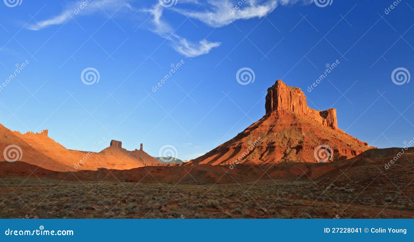 Parriott Mesa and Castle Rock Stock Image - Image of nature, rock: 27228041