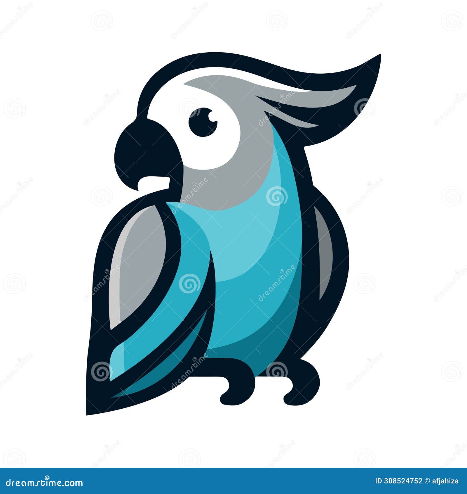 Parrot Animal Portrait Dressed As A Warrior Fighter Or Combatant ...