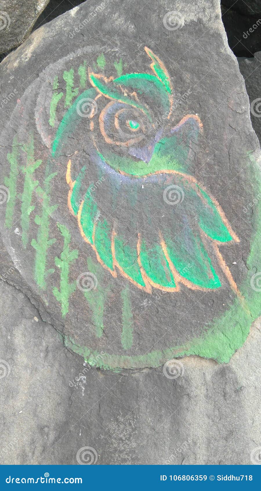 Parrot Parrot Art Creative Drawing Painting Stock Image - Image of ...