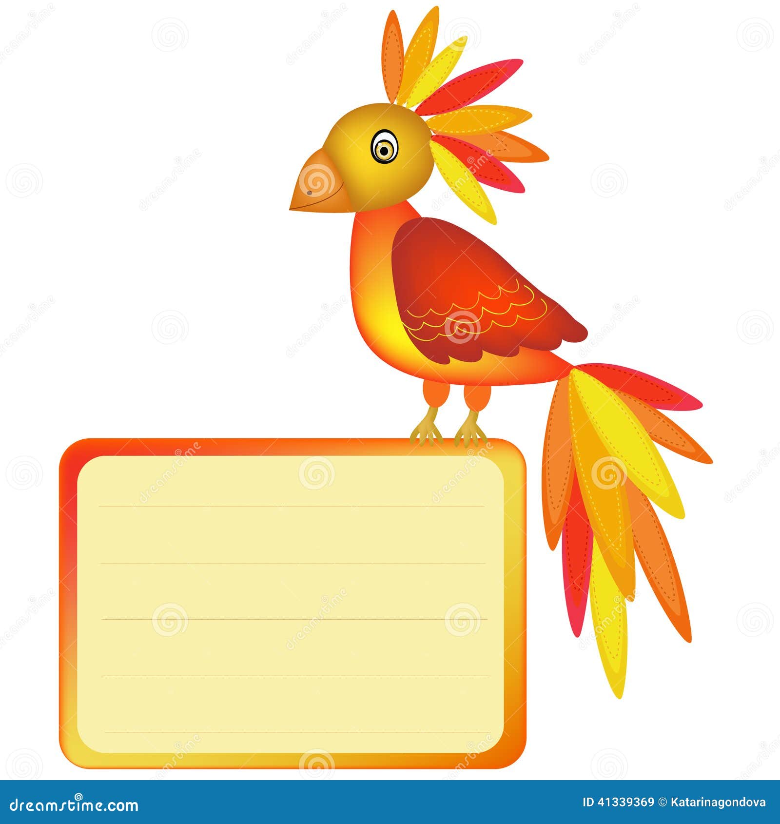 Parrot banner stock vector. Illustration of sign, board - 41339369