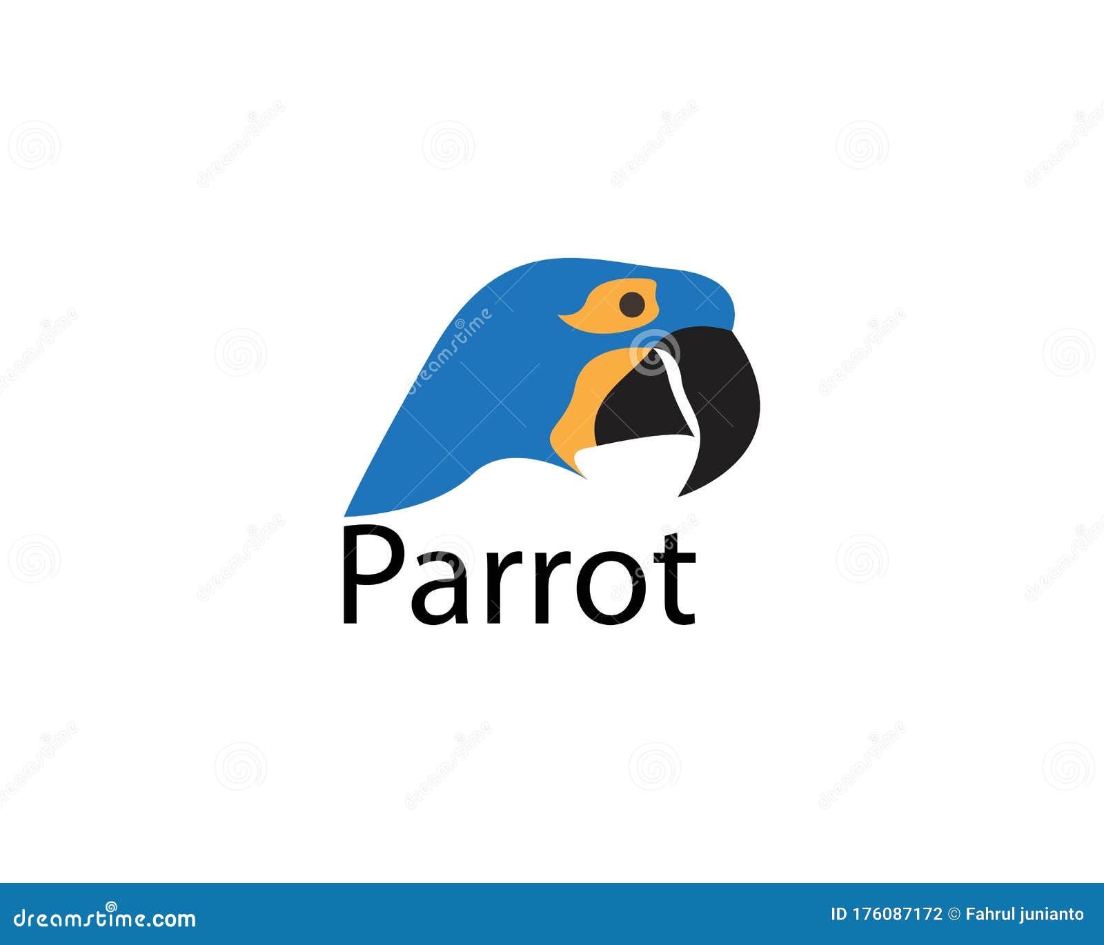 Parrot Bird Image Logo Vector Stock Vector - Illustration of cute ...