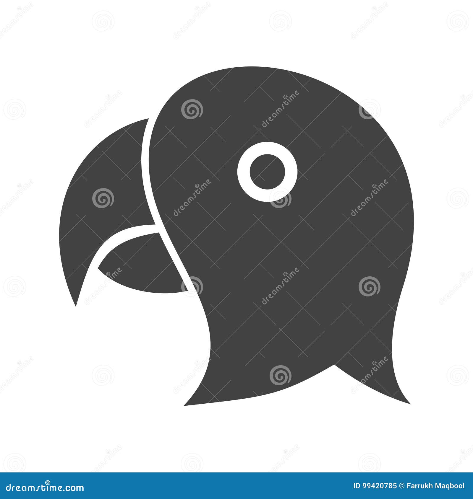 Parrot Face stock vector. Illustration of parrots, cute - 99420785