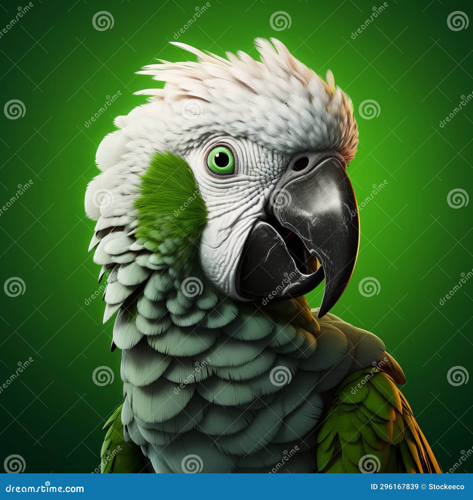 Hyperrealistic 3d Render of a Colorful Parrot with Dramatic Lighting ...