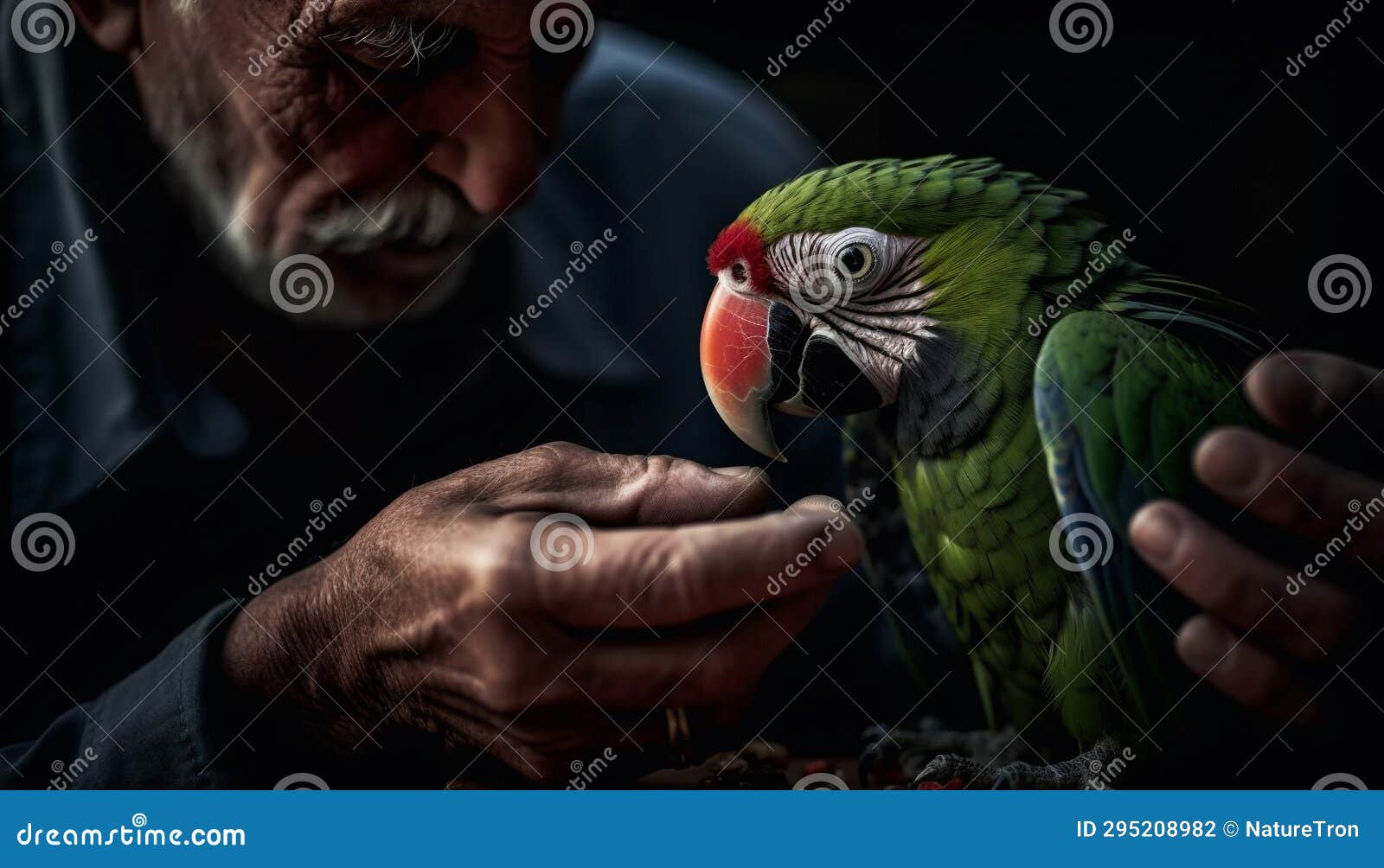 Parrot in Hands Parrot in Hand Stock Illustration - Illustration of ...